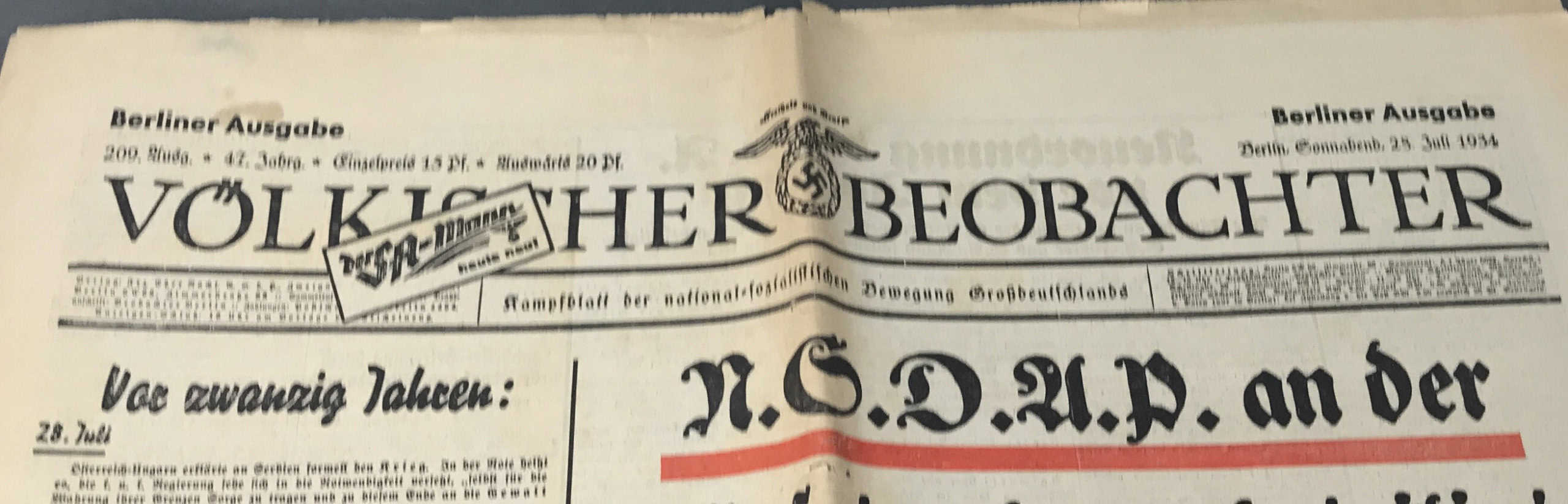 Rare WWII Militaria: Uncover Original Nazi Party Newspaper