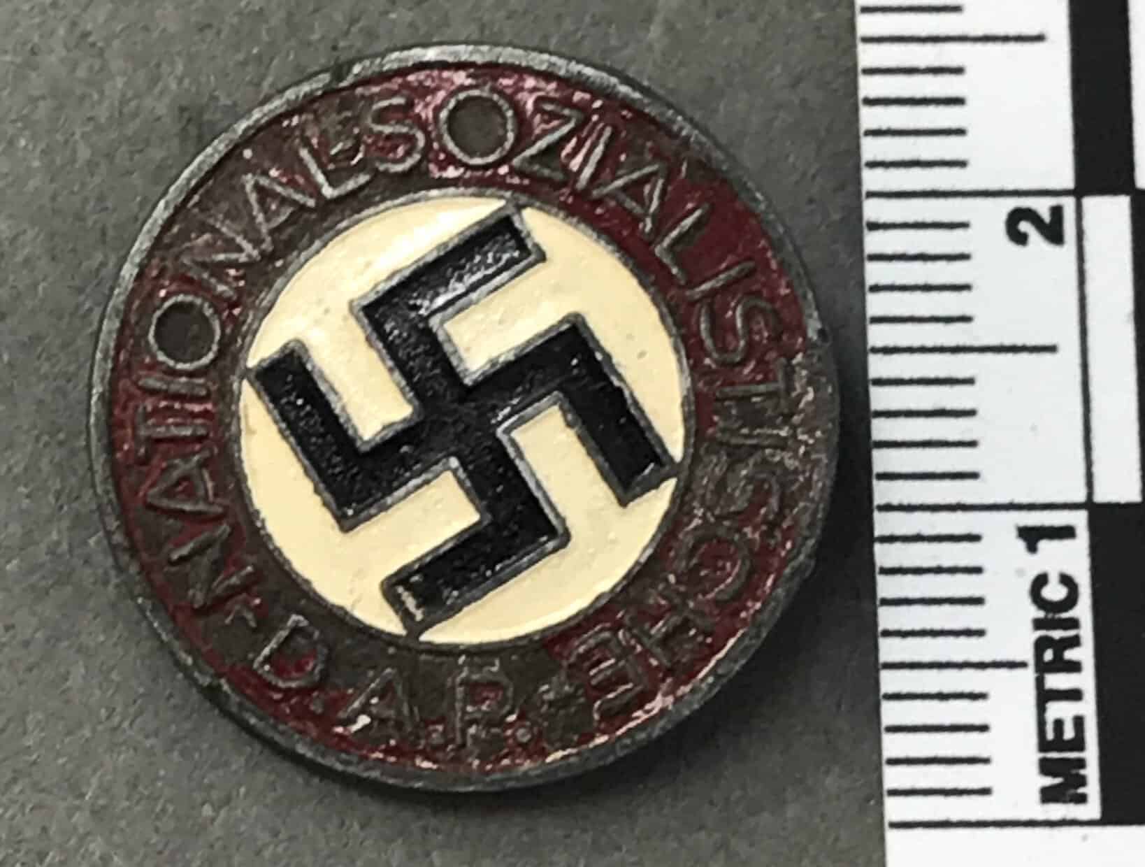 Study WWII: German NSDAP Party Badge at Gettysburg Museum