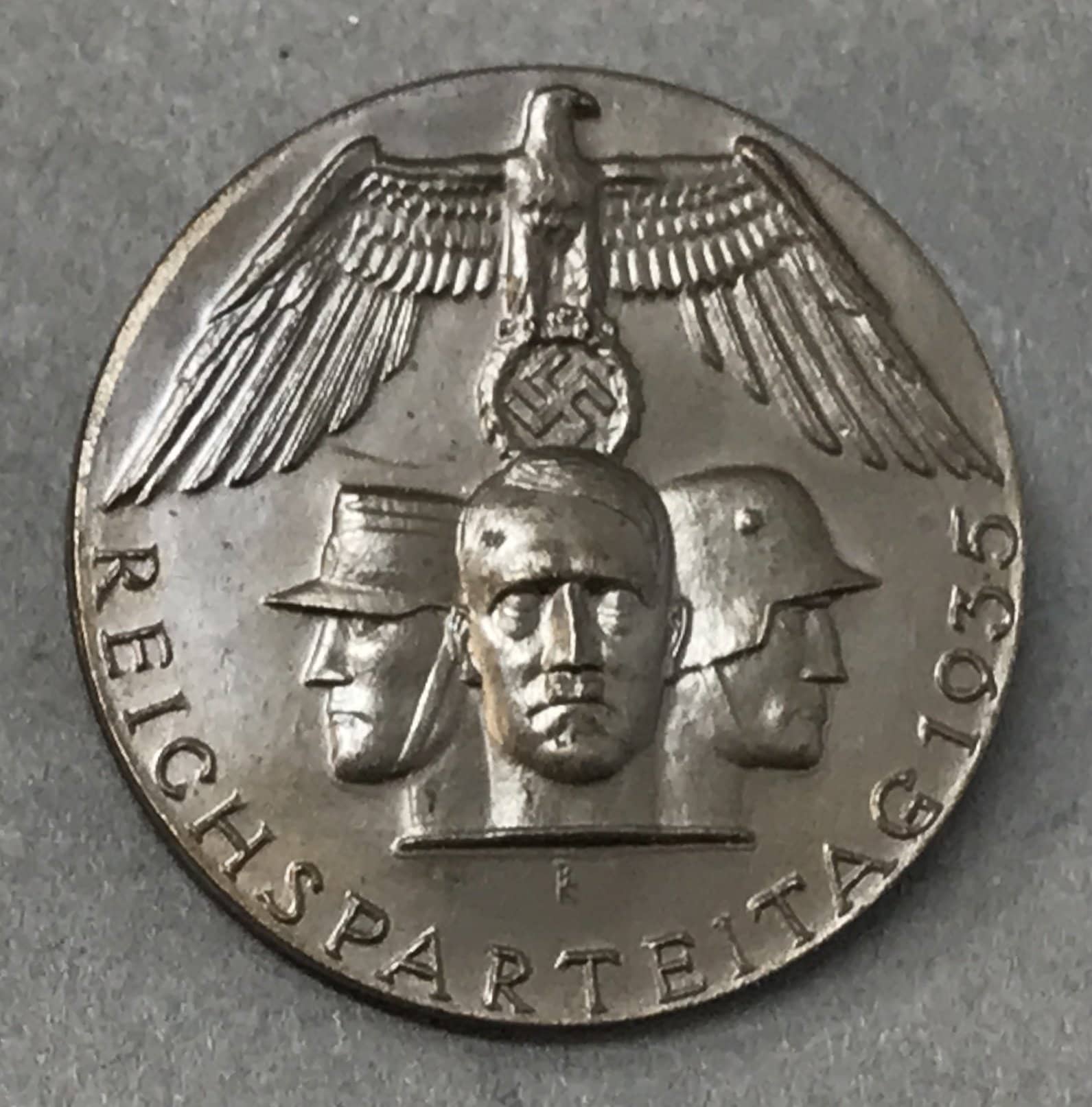 Authentic 1935 German NSDAP Nazi Party Badge - Collectible