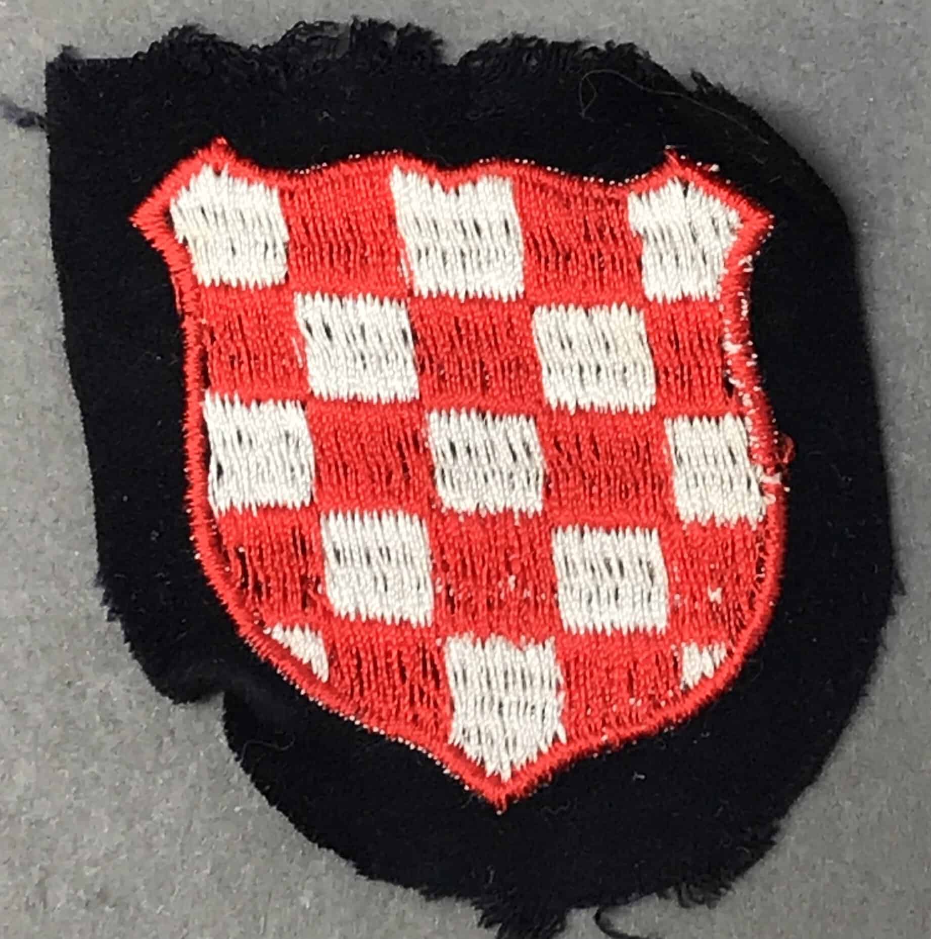 Rare WWII German Waffen-SS Sleeve Shield - Authentic Relic