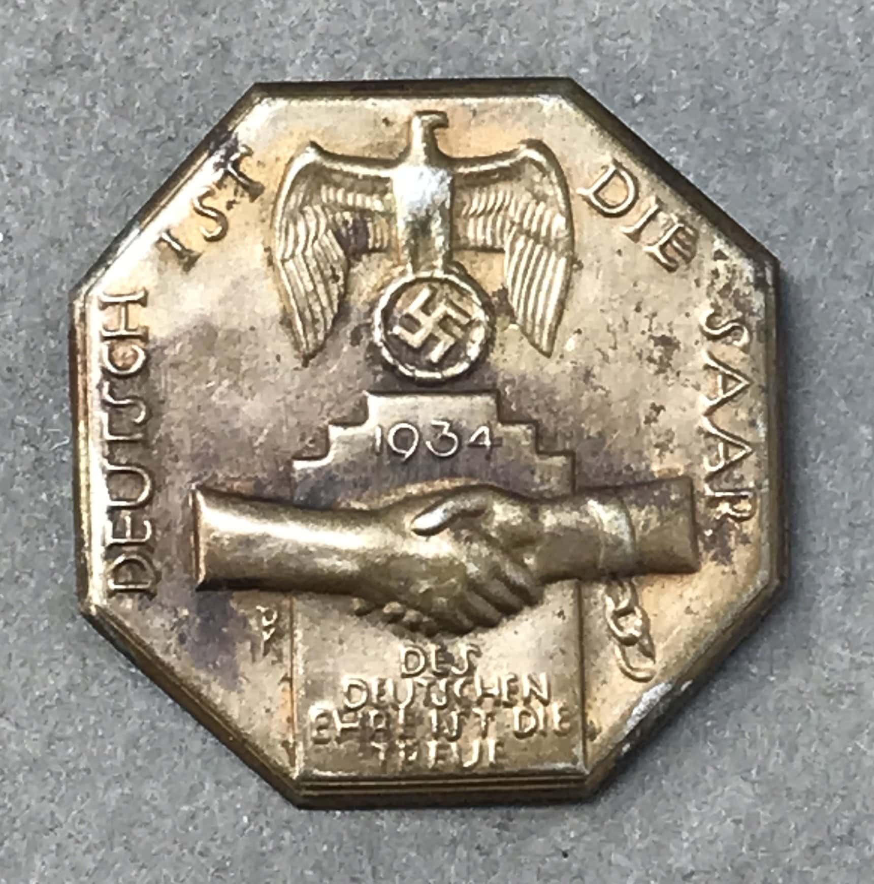 Authentic 1934 Nazi Party Badge with Museum Certification