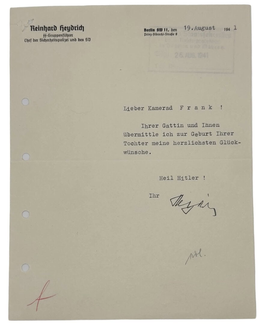 Buy WWII German Signed Document Typed - Certified Historic