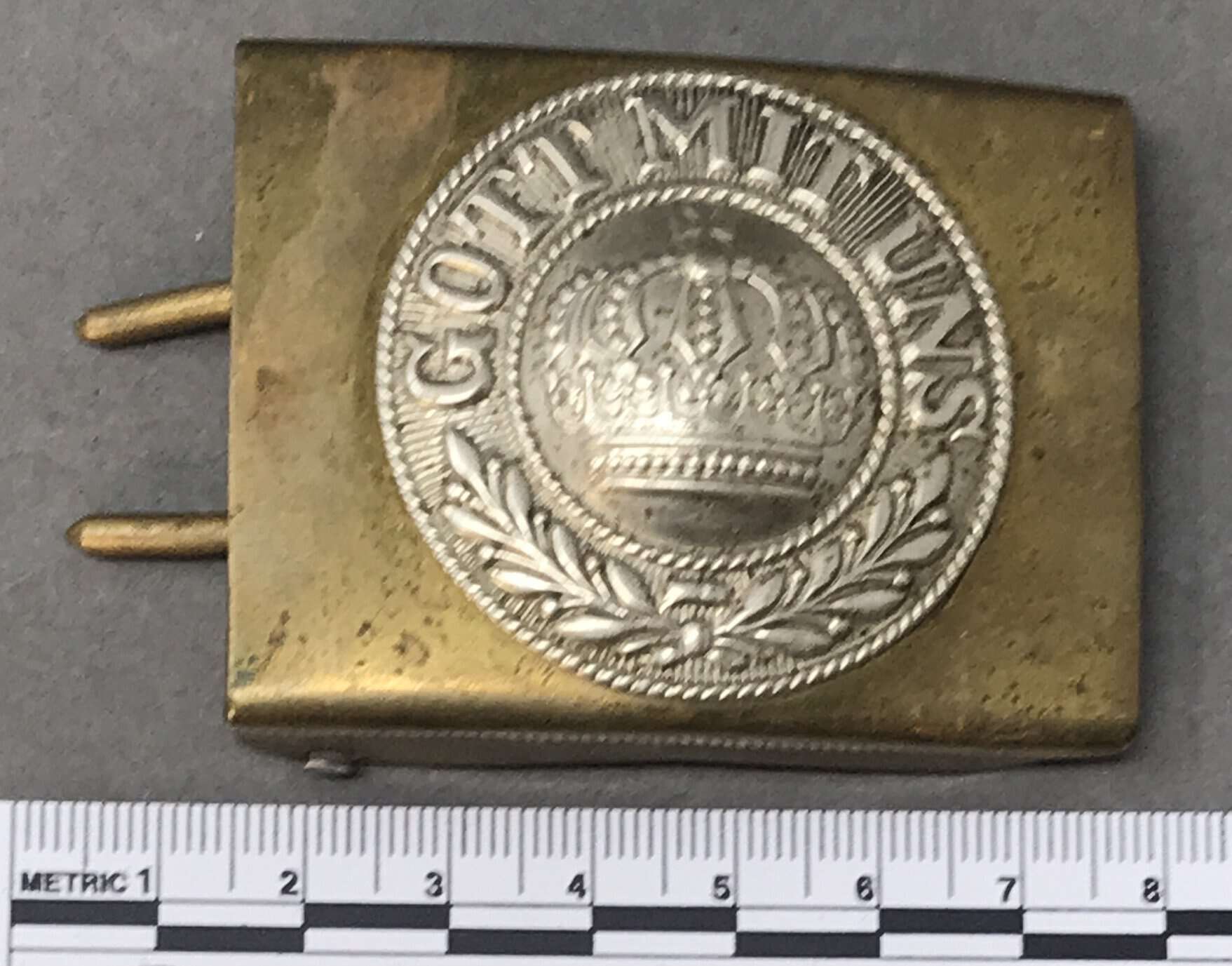 Rare WWI German Prussian Belt Buckle - Certified & Authentic