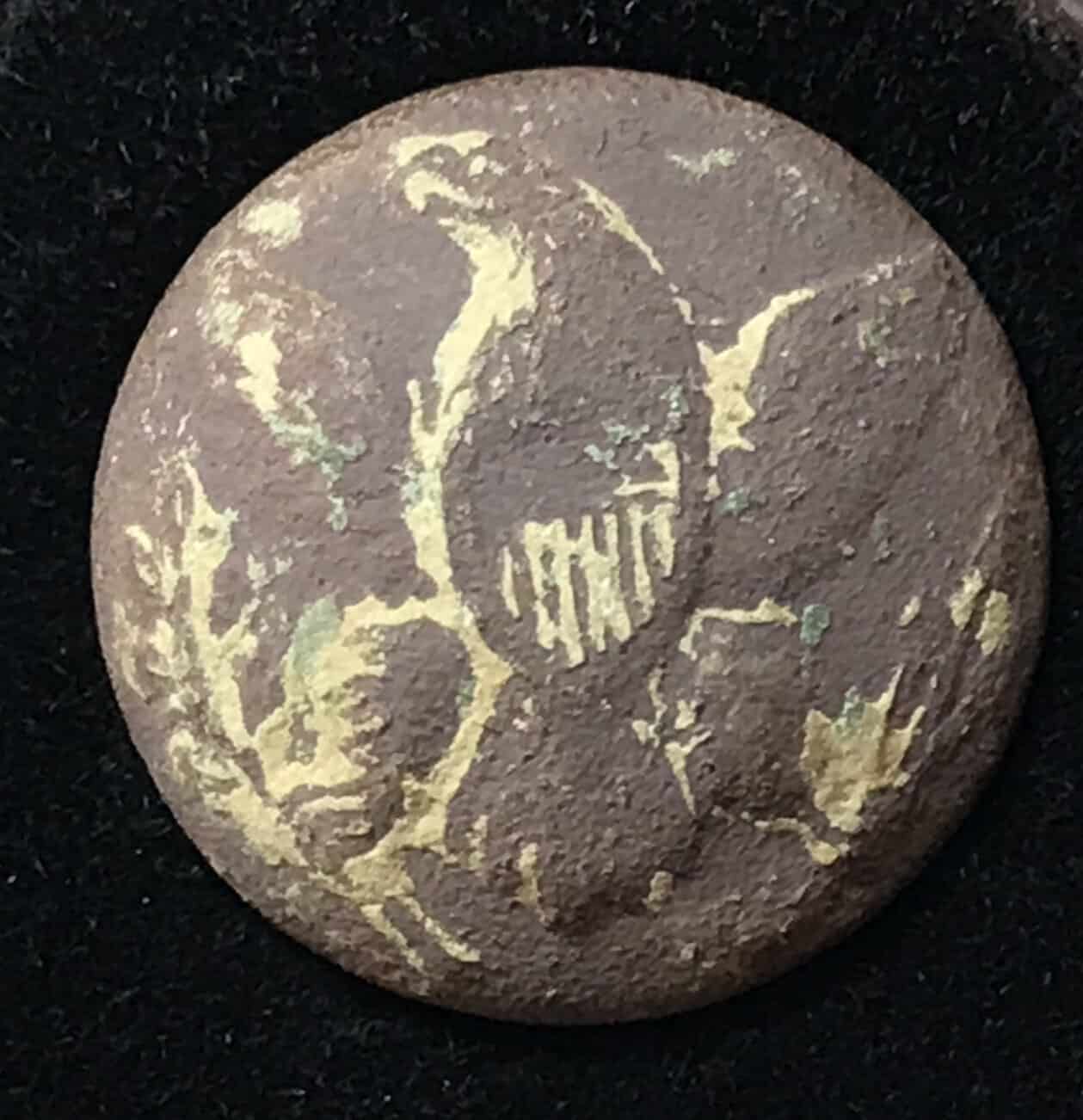 Inspect Union Eagle Button at Devils Den, Gettysburg