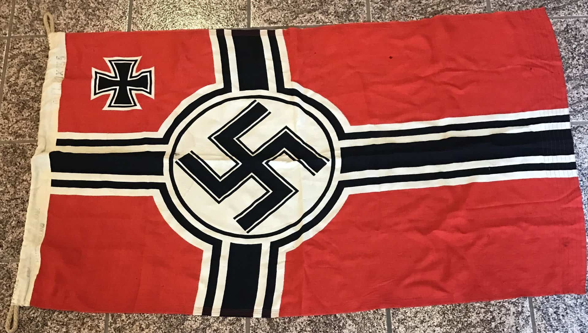 Explore Original Certified WWII Nazi War Flag by US Veteran