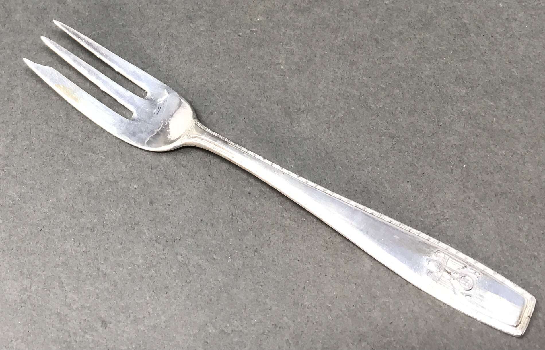 Discover WWII Adolf Hitler Silver Cake Fork at Gettysburg