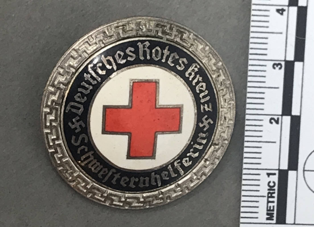 Original WWII German Red Cross Nurse Brooch – Certified