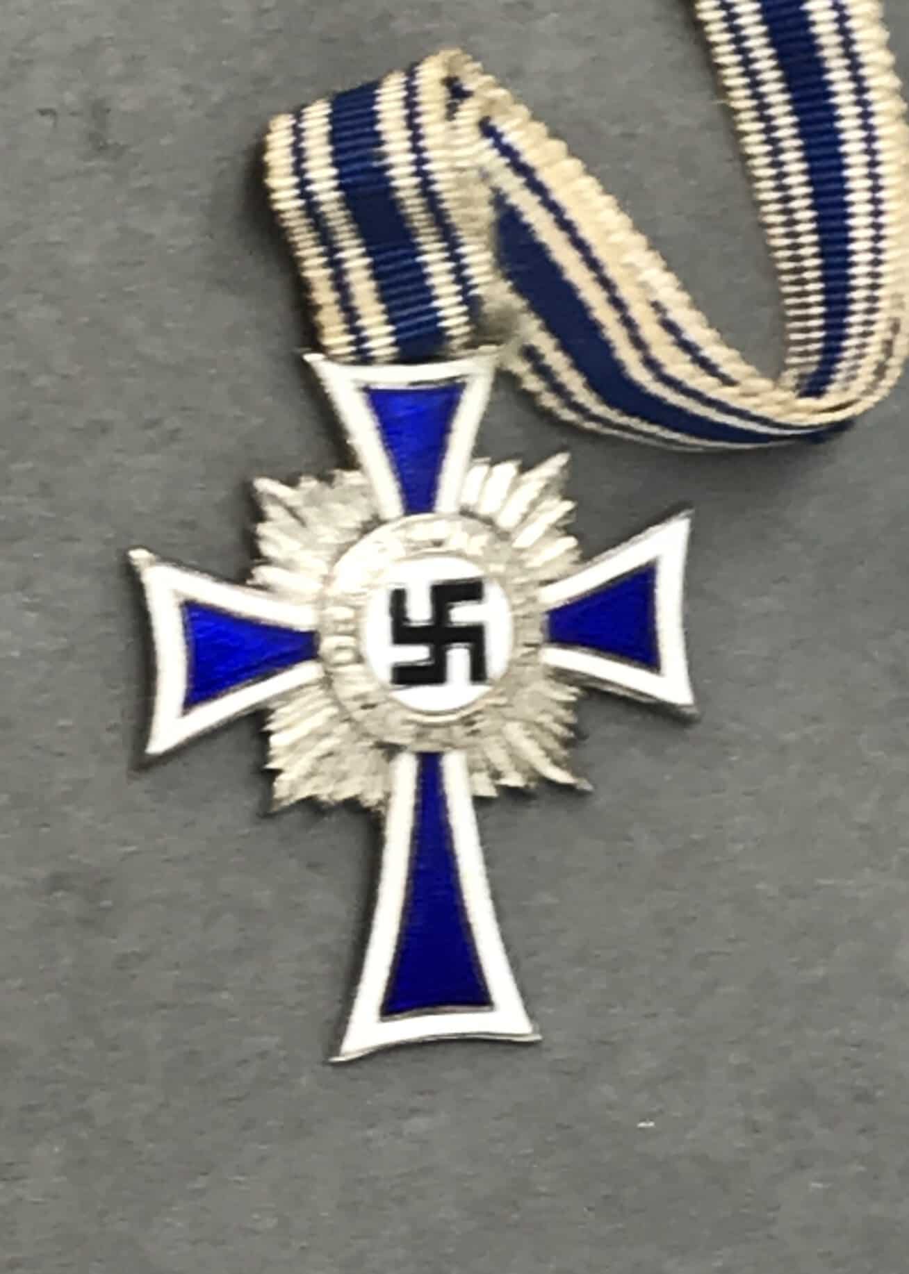 Certified WWII German Mothers Cross Ehrenkreuz in Silver