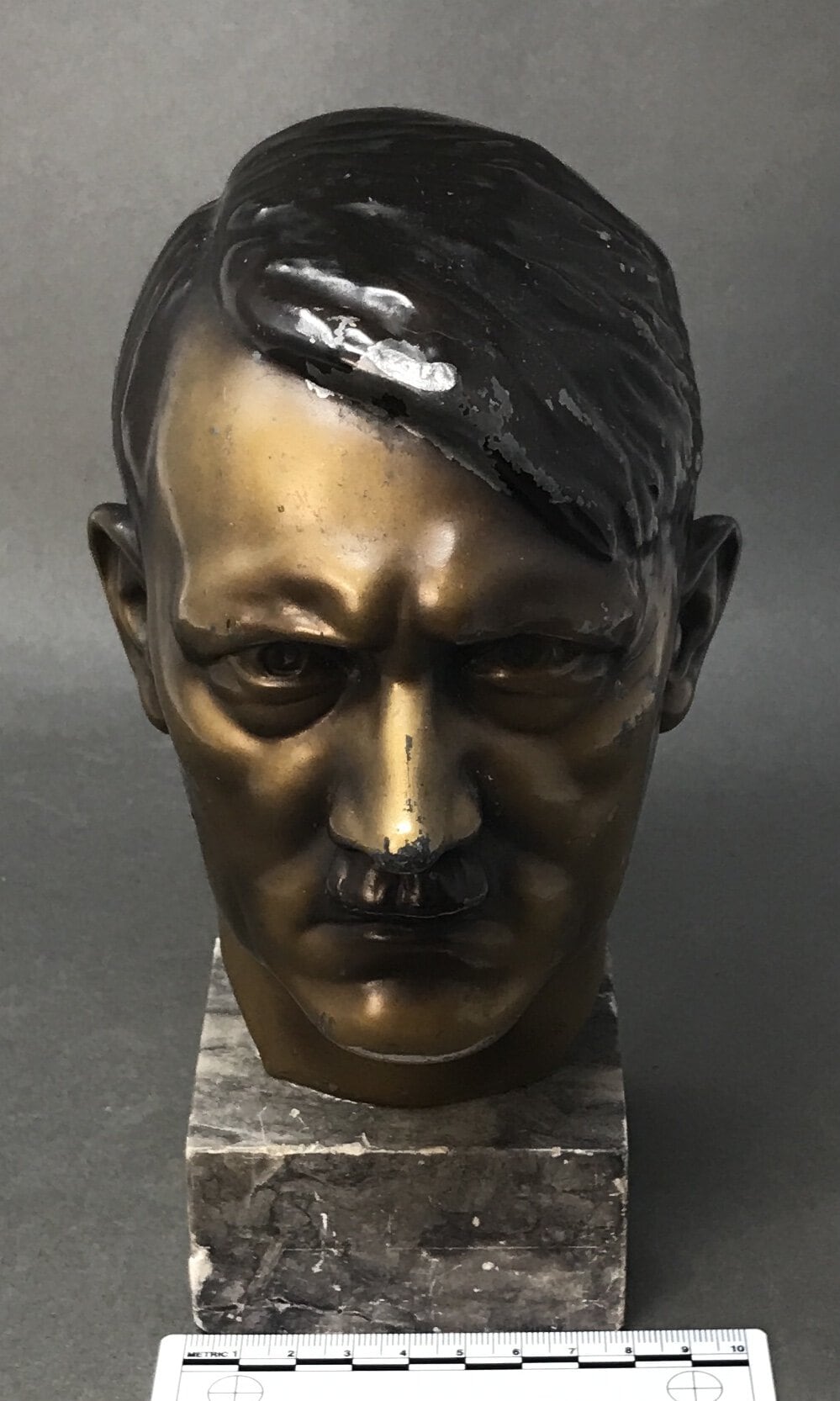 Rare WWII Adolf Hitler Bust with Marble Base - Certified