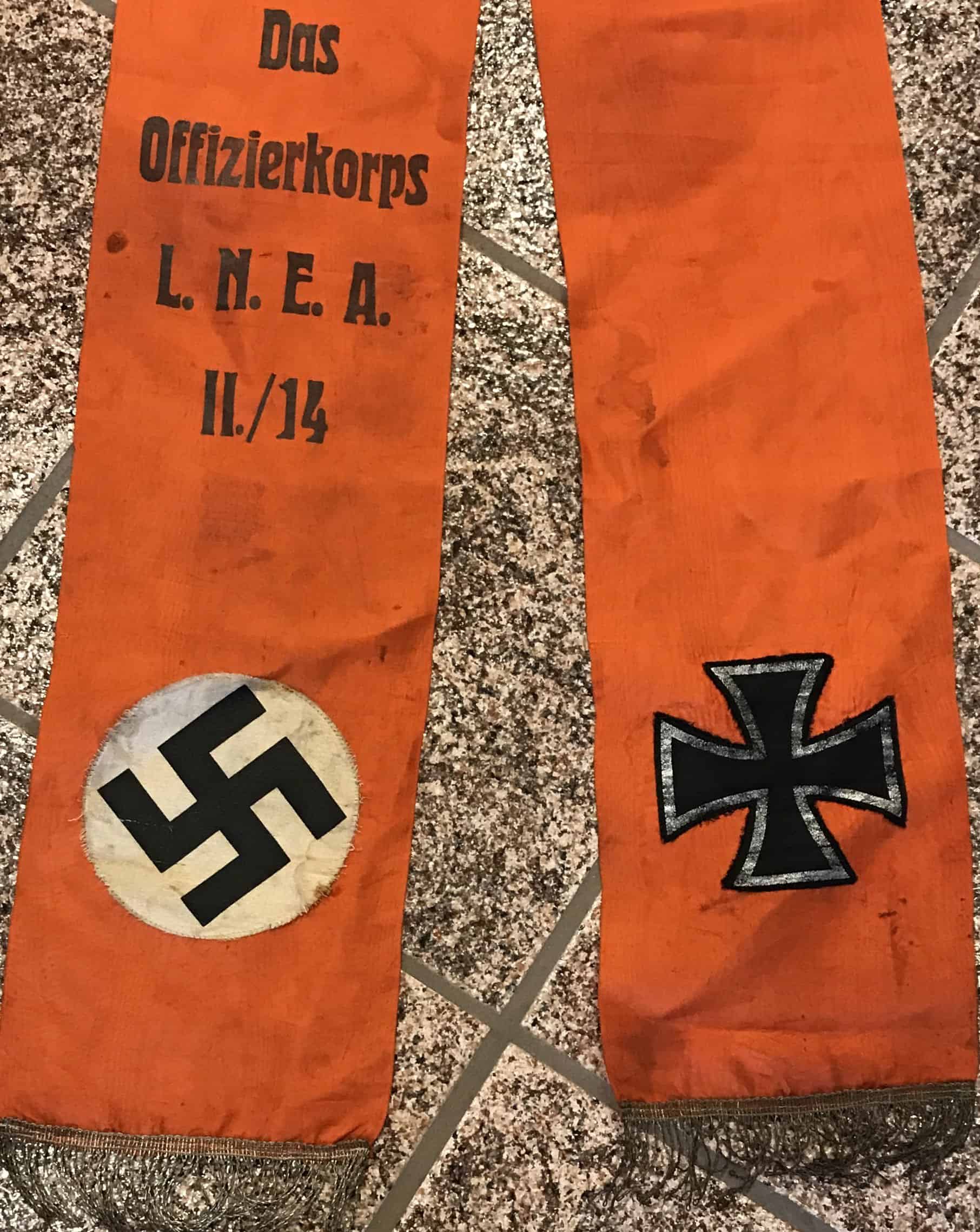 Rare WWII Nazi Funeral Sash - Authenticated Artifact
