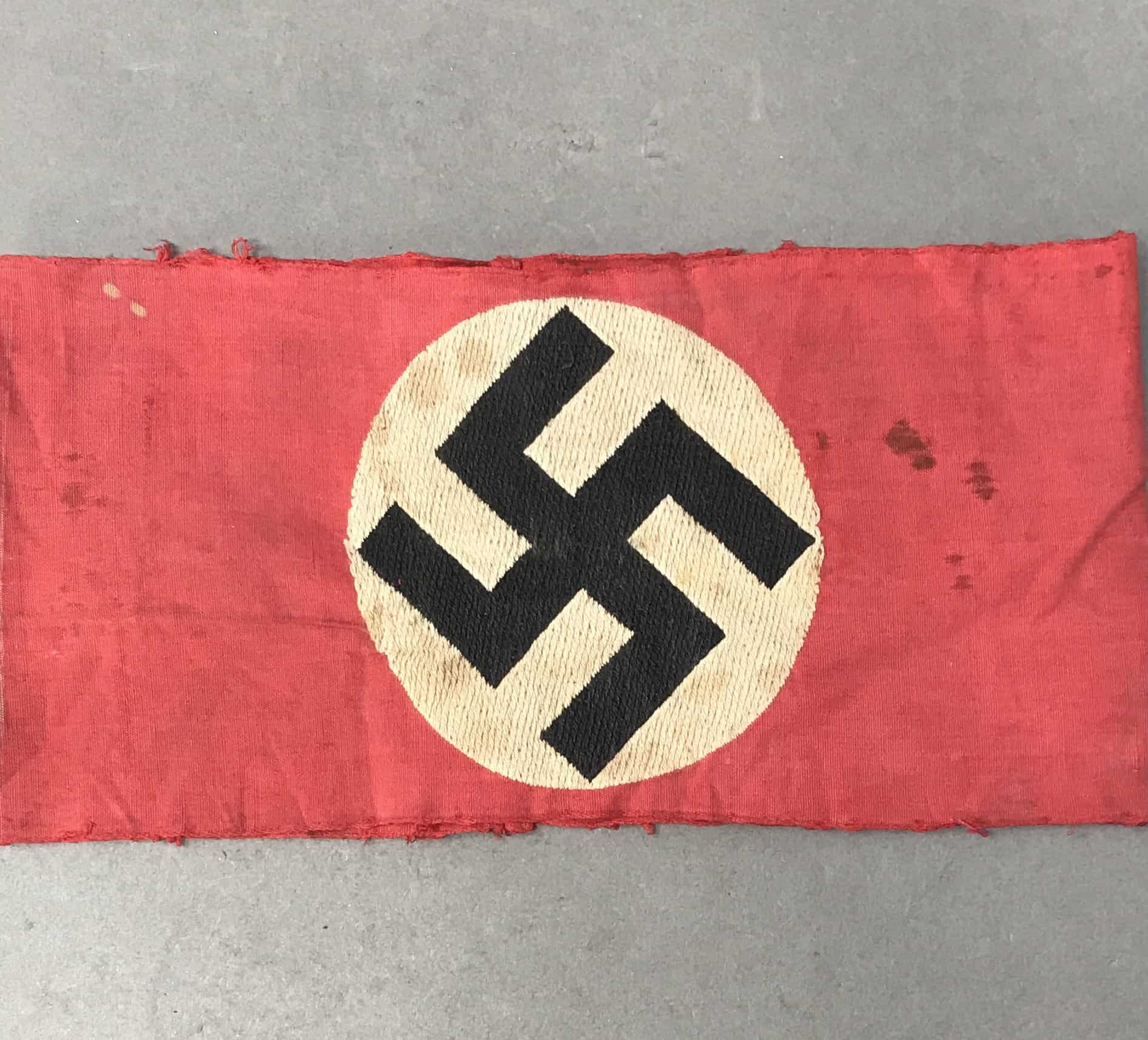 Rare WWII Nazi German BEVO Armband Certified by Veteran