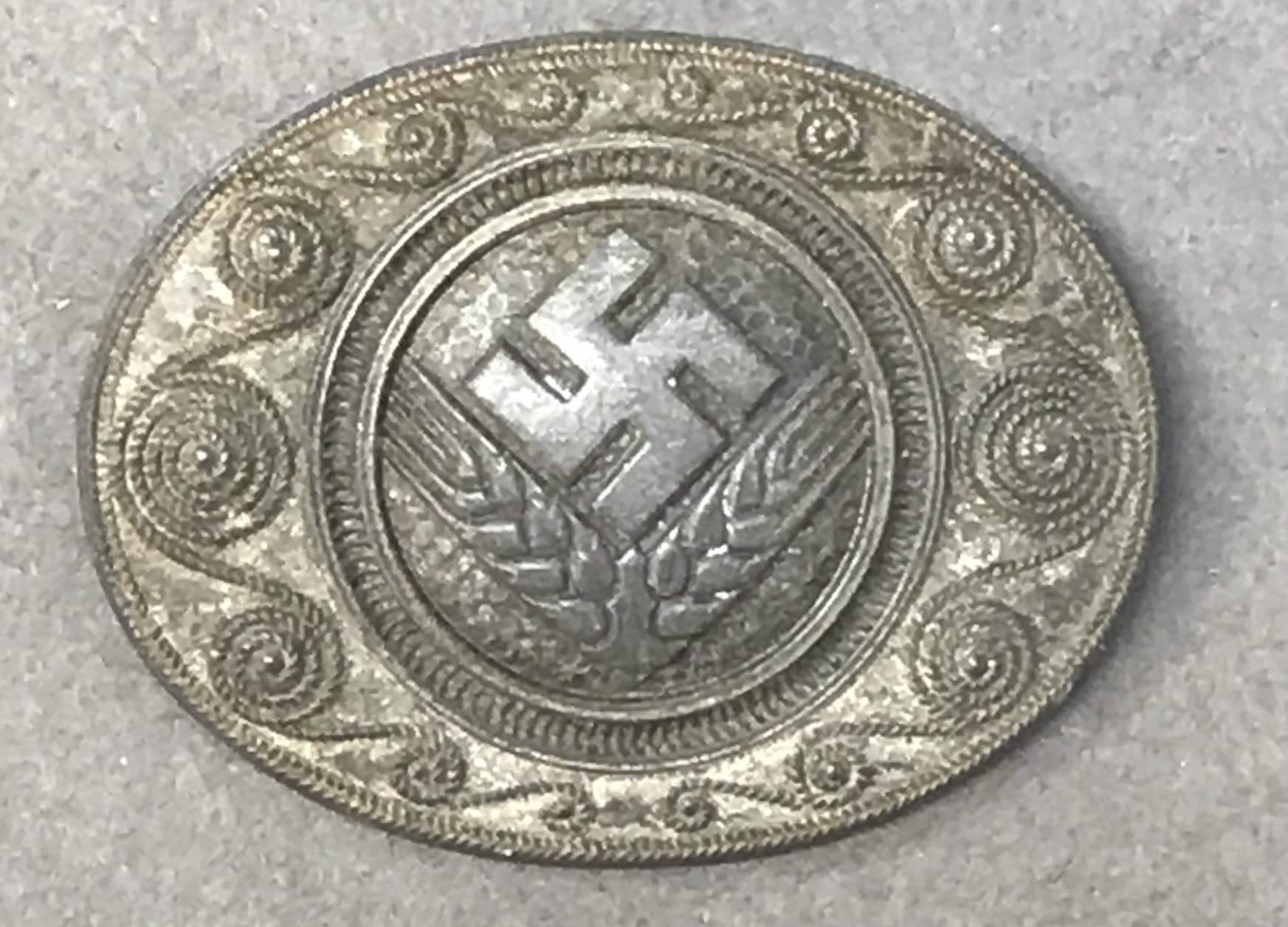 Certified Original WWII German RADwJ Female Service Brooch