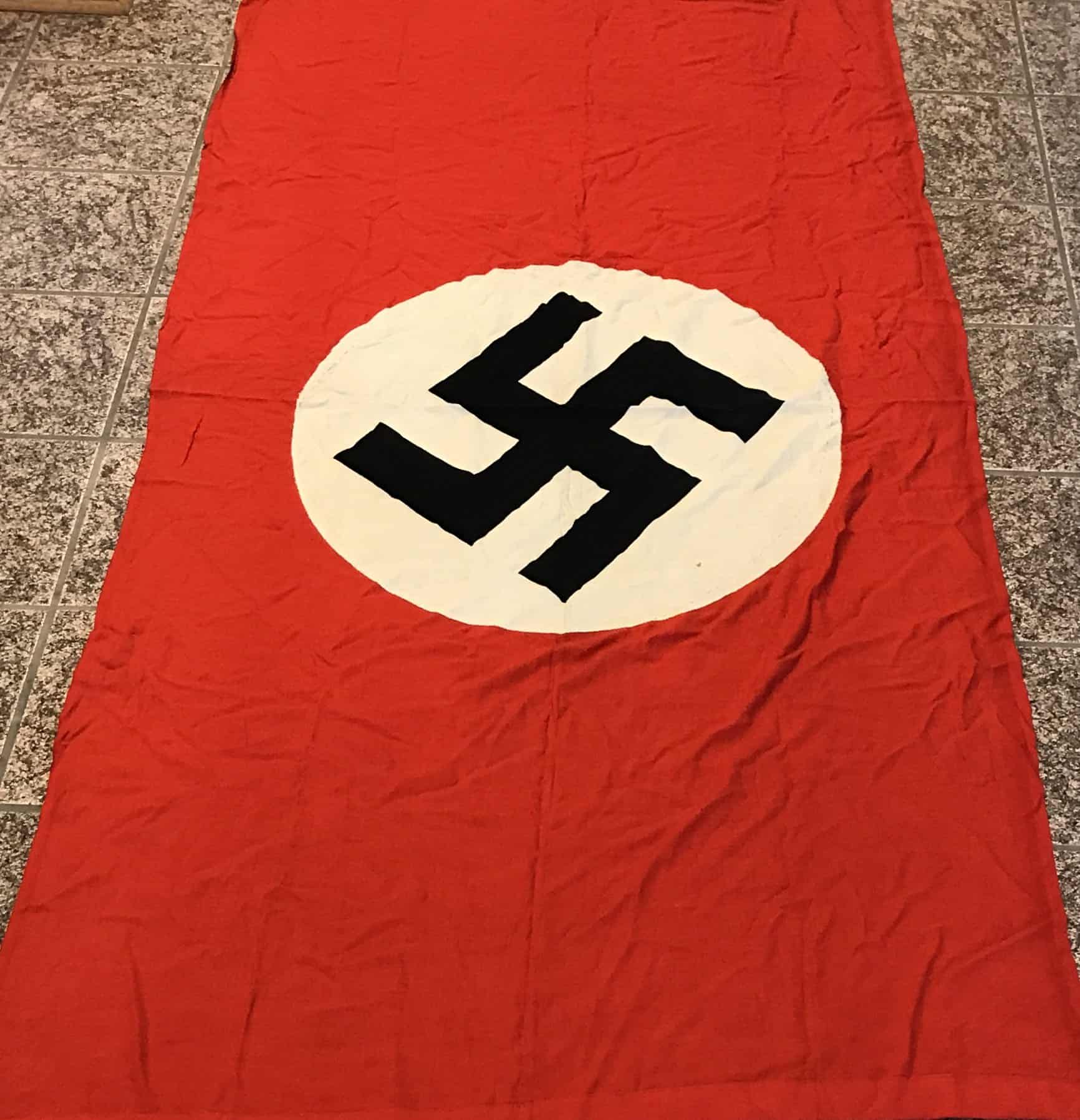 Original NSDAP Nazi Party Flag Certified by Gettysburg