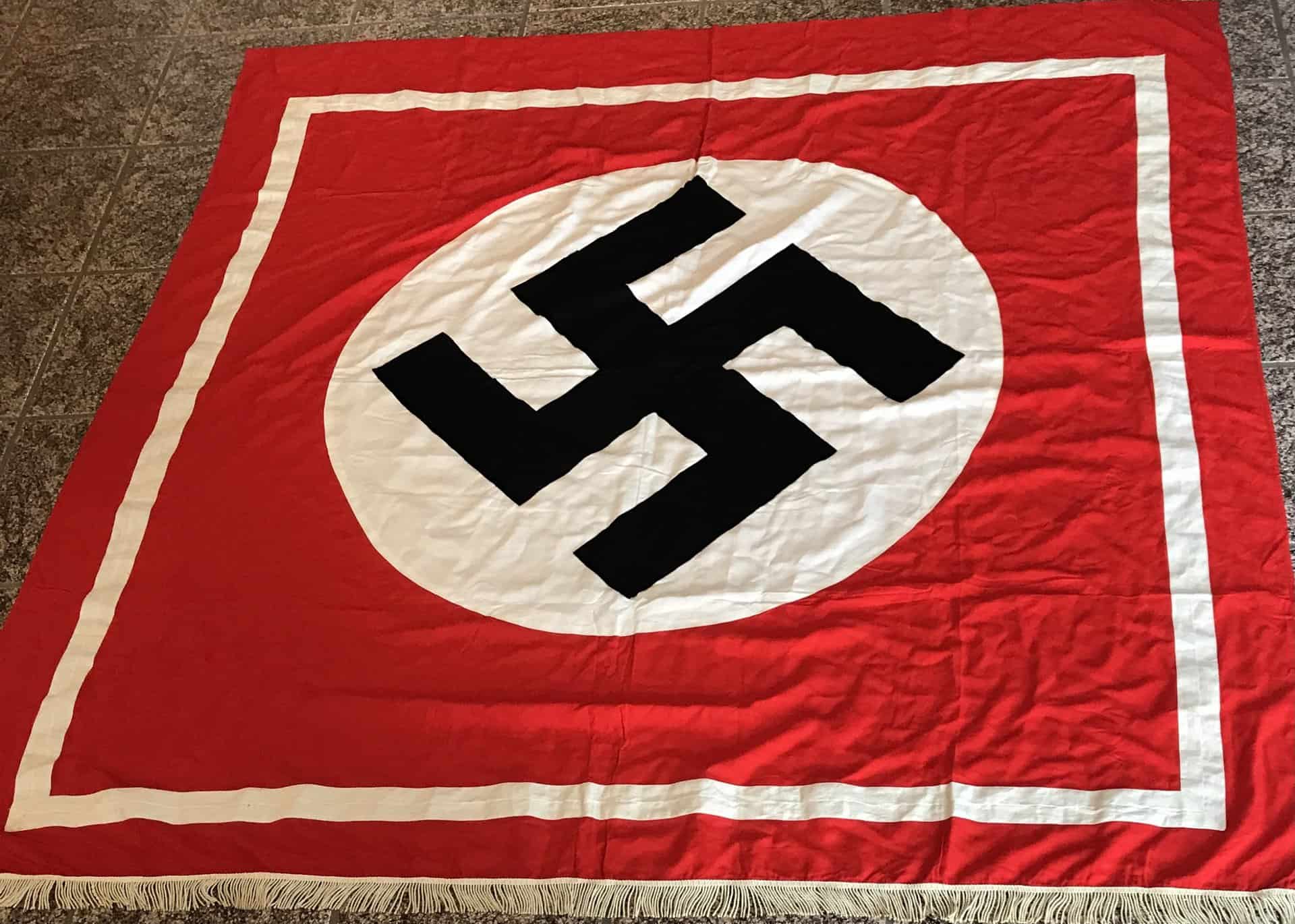Certified Original WWII German NSDAP Nazi Podium Flag