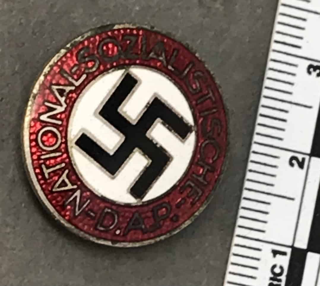 Uncover NSDAP Enamel Badge at Gettysburg Museum Relics