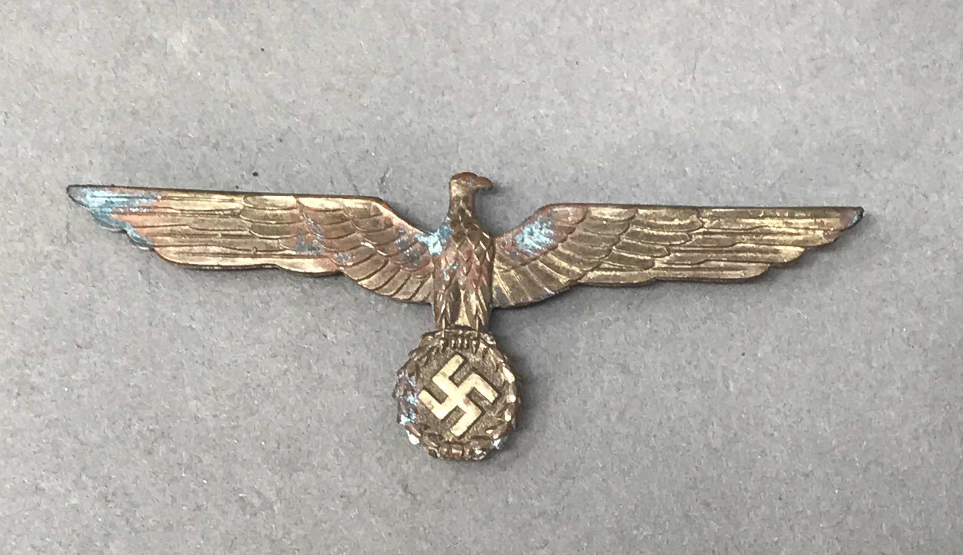 Unearth Original WWII German Army White Summer Eagle Relic