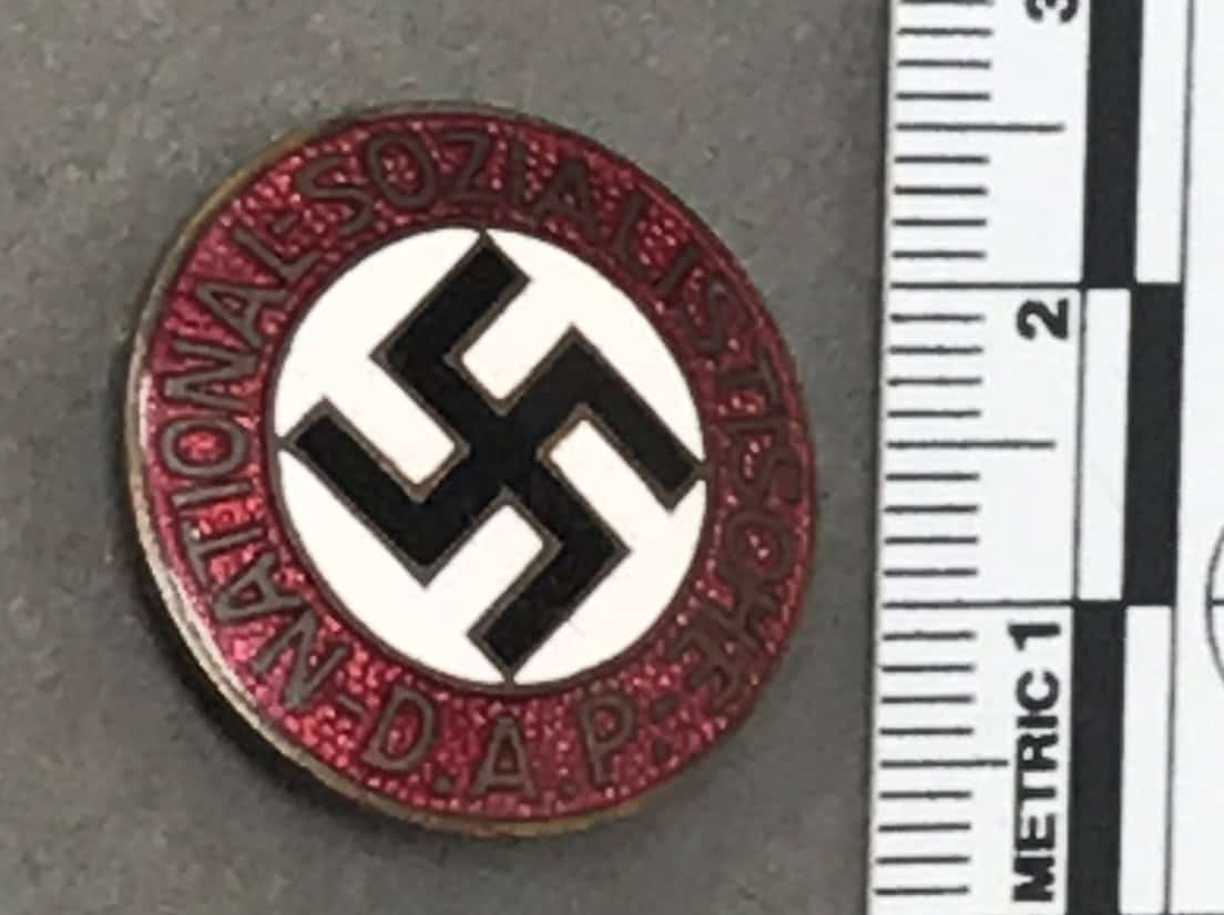Certified Original German NSDAP Enamel RZM WWII Badge
