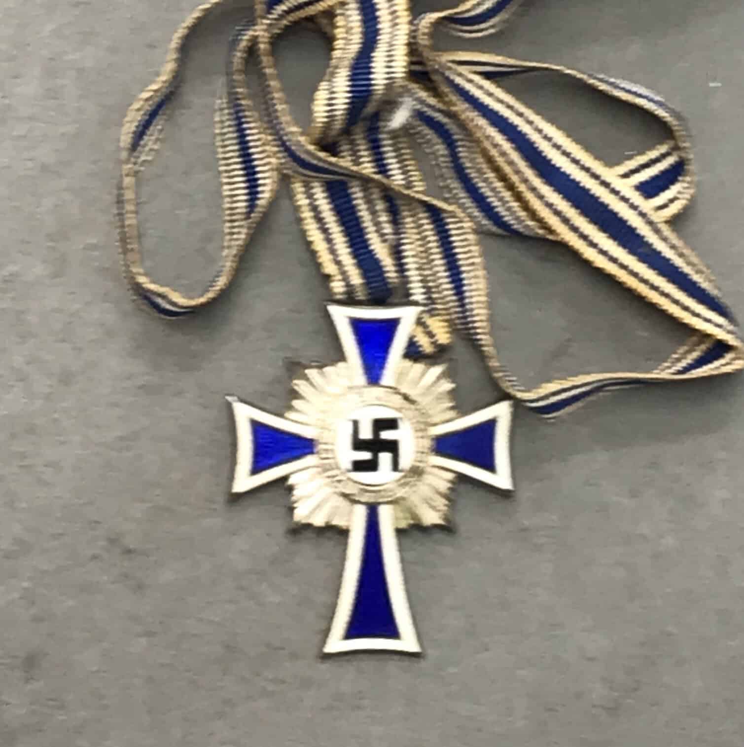 Authentic WWII German Mothers Cross in Silver Certified