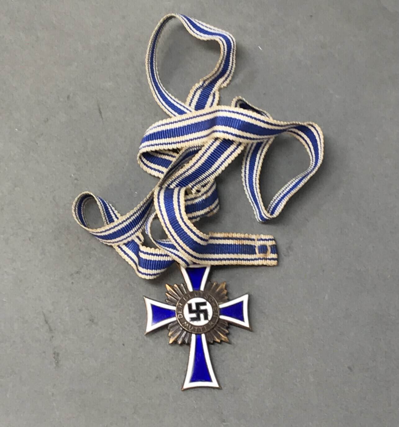 Discover Authentic German Mother's Cross with Ribbon