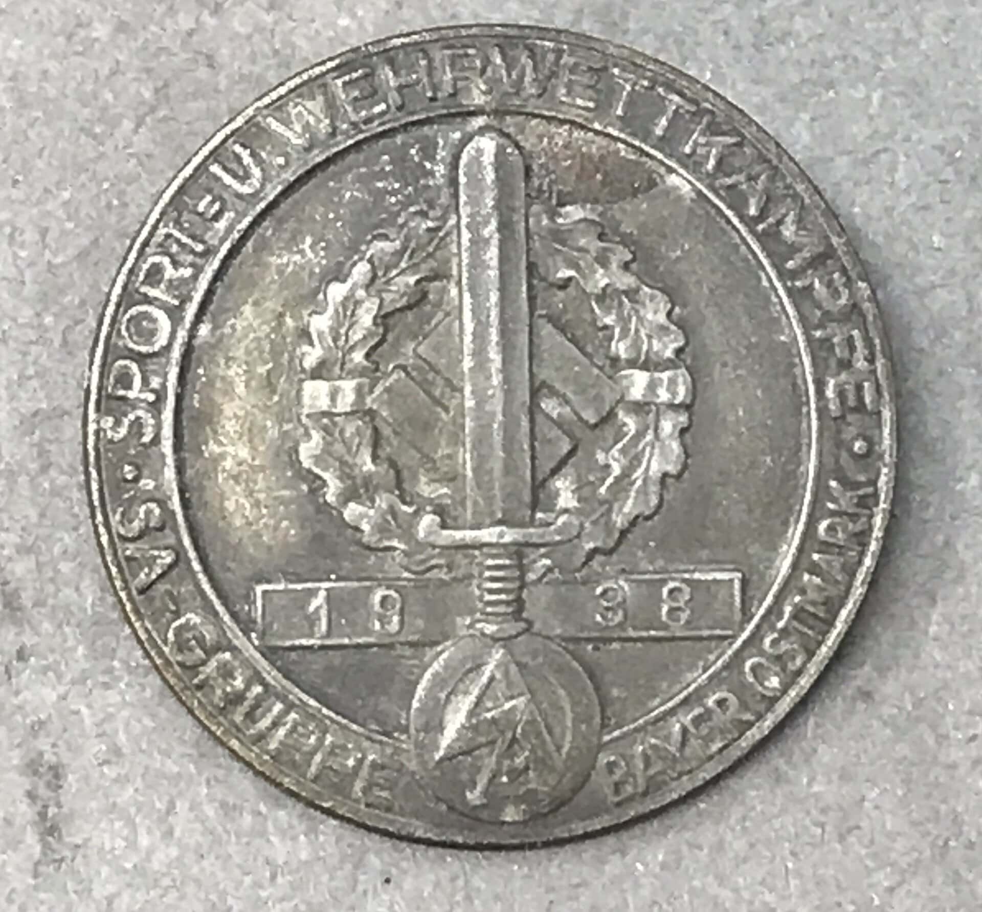 Rare 1938 Nazi Party SA Gruppe Franken Badge