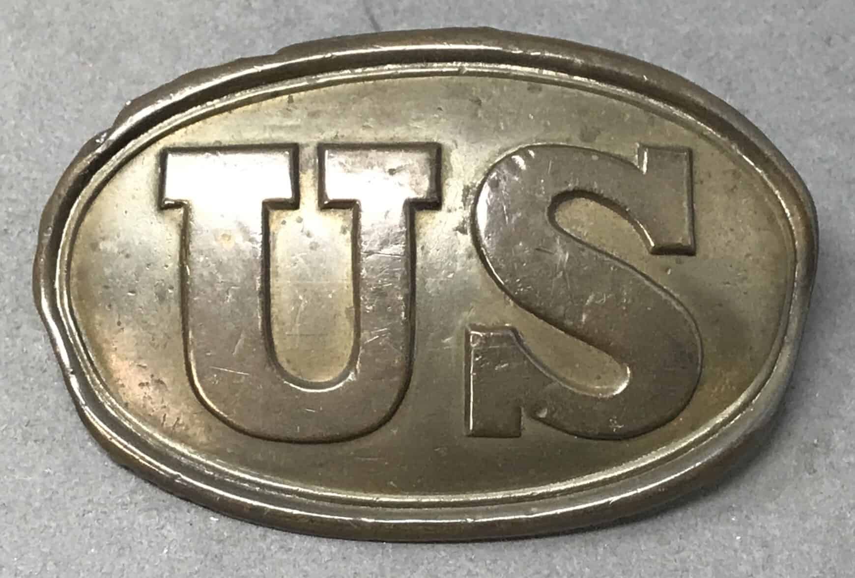 Original 1863 Civil War U.S. Belt Buckle Certified