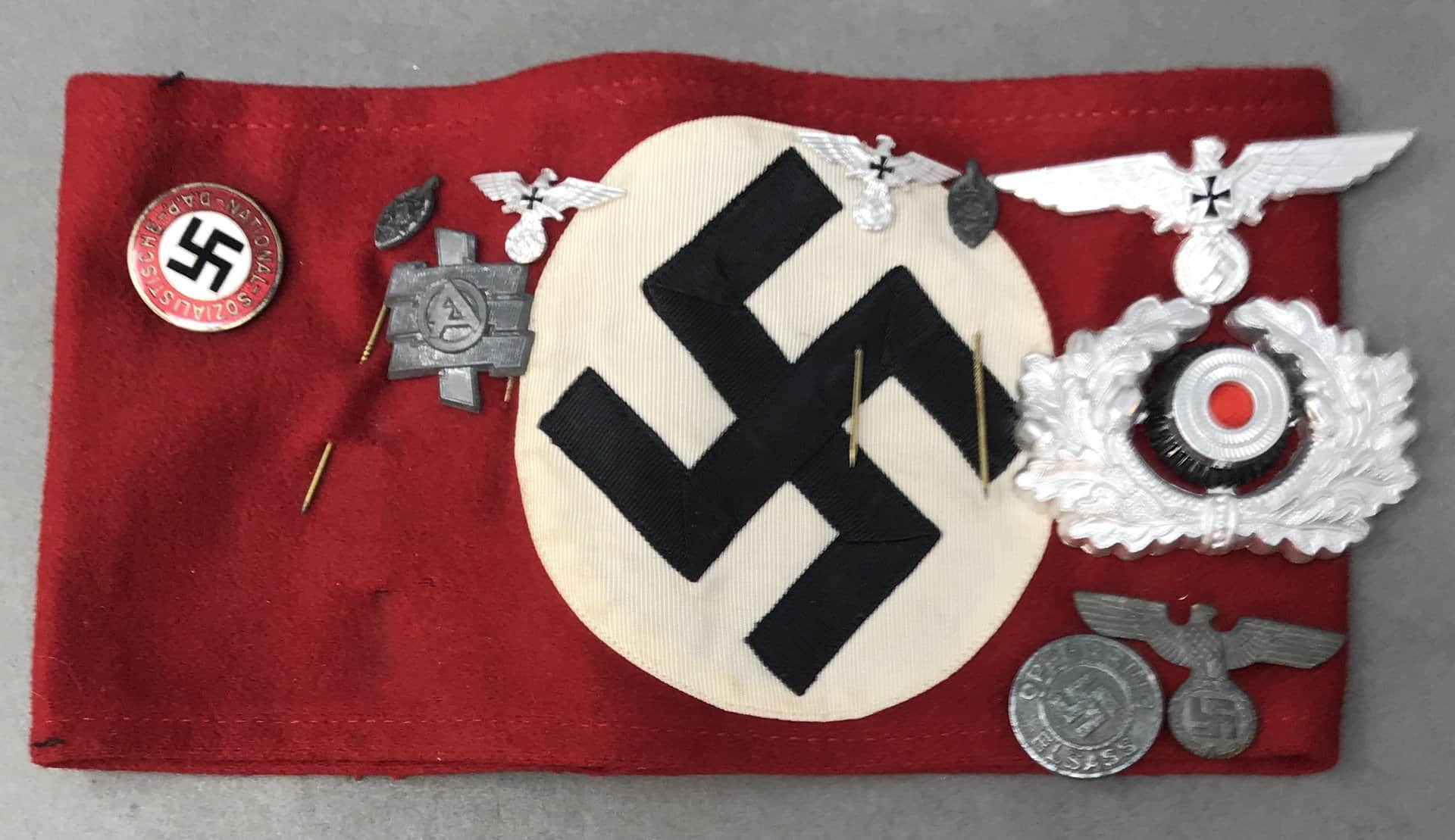 WWII German Allgemeine SS Wool Armband - Certified Relic