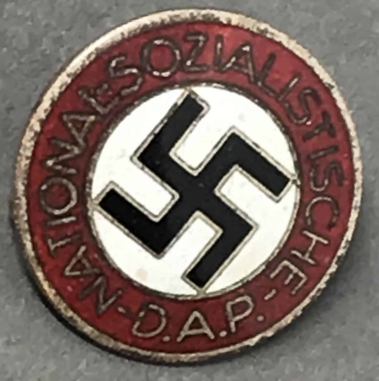 Original German NSDAP Badge Certified by Gettysburg Museum