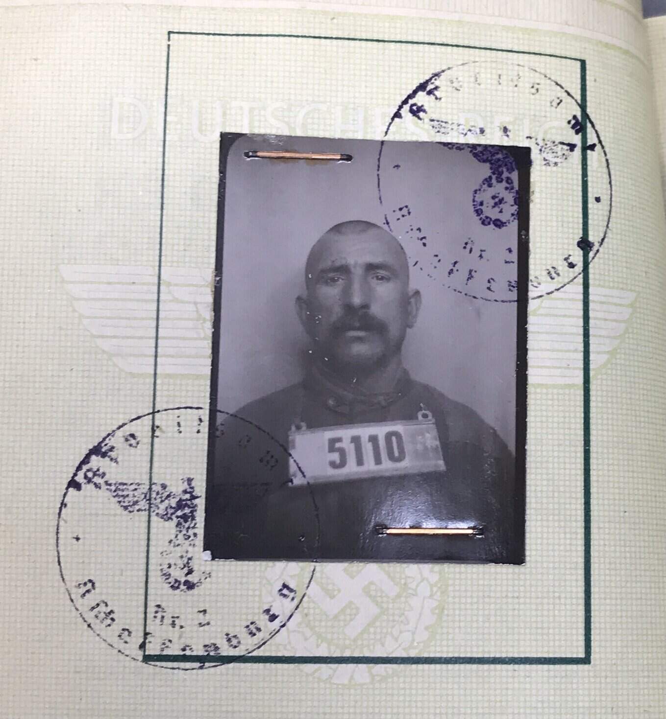 Rare WWII Nazi Employment Record Book – Authentic