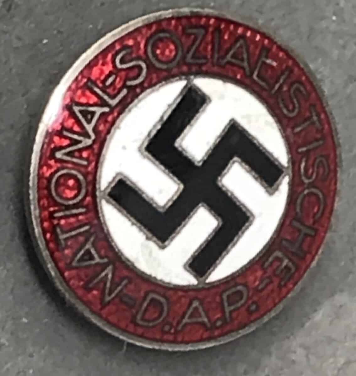 Authentic Original German NSDAP RZM Enamel Badge