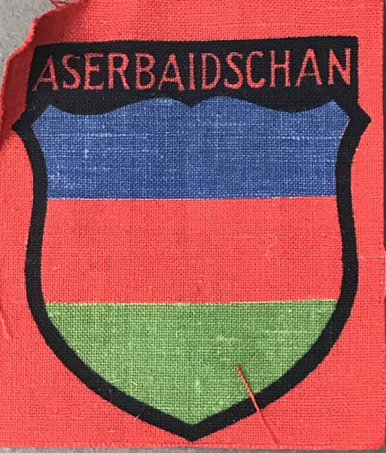 Discover Original WWII German Aserbaidschan Sleeve Shield