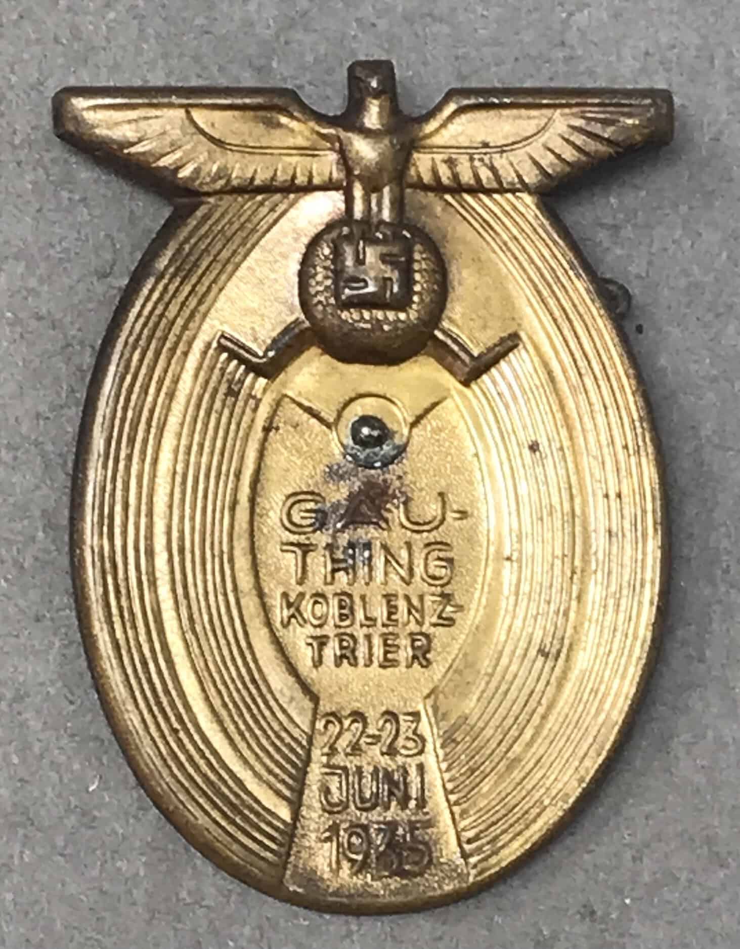 Discover German NSDAP SA Badge 1935 in Koblenz History