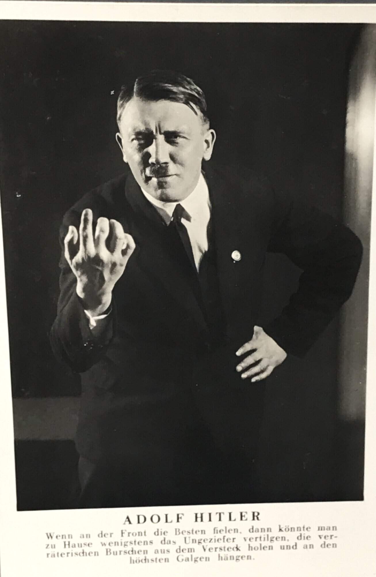 Extremely Rare Early Adolf Hitler Photo by Hoffman