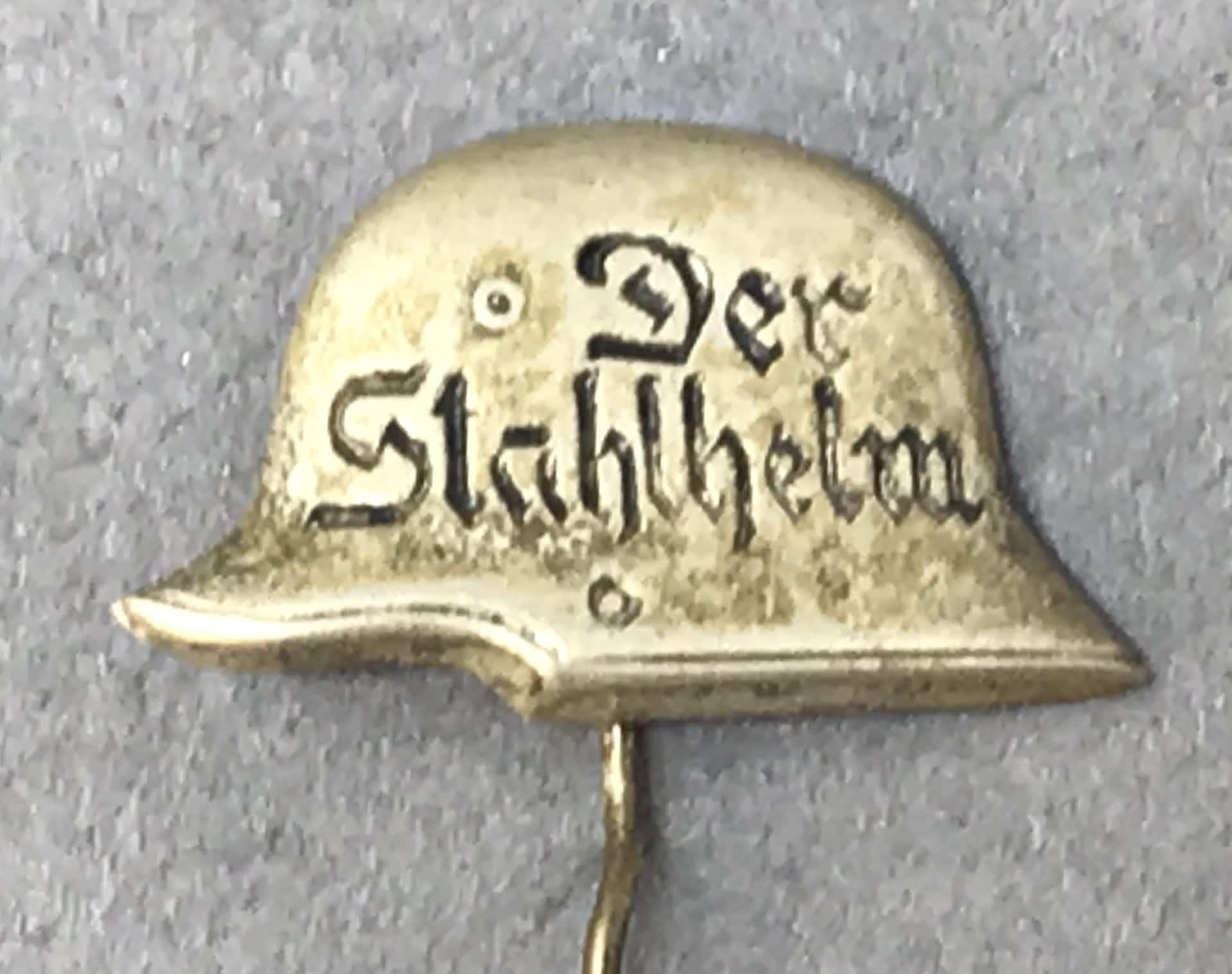 Historic "Der Stahlhelm" WWI Pin — Certified Relic