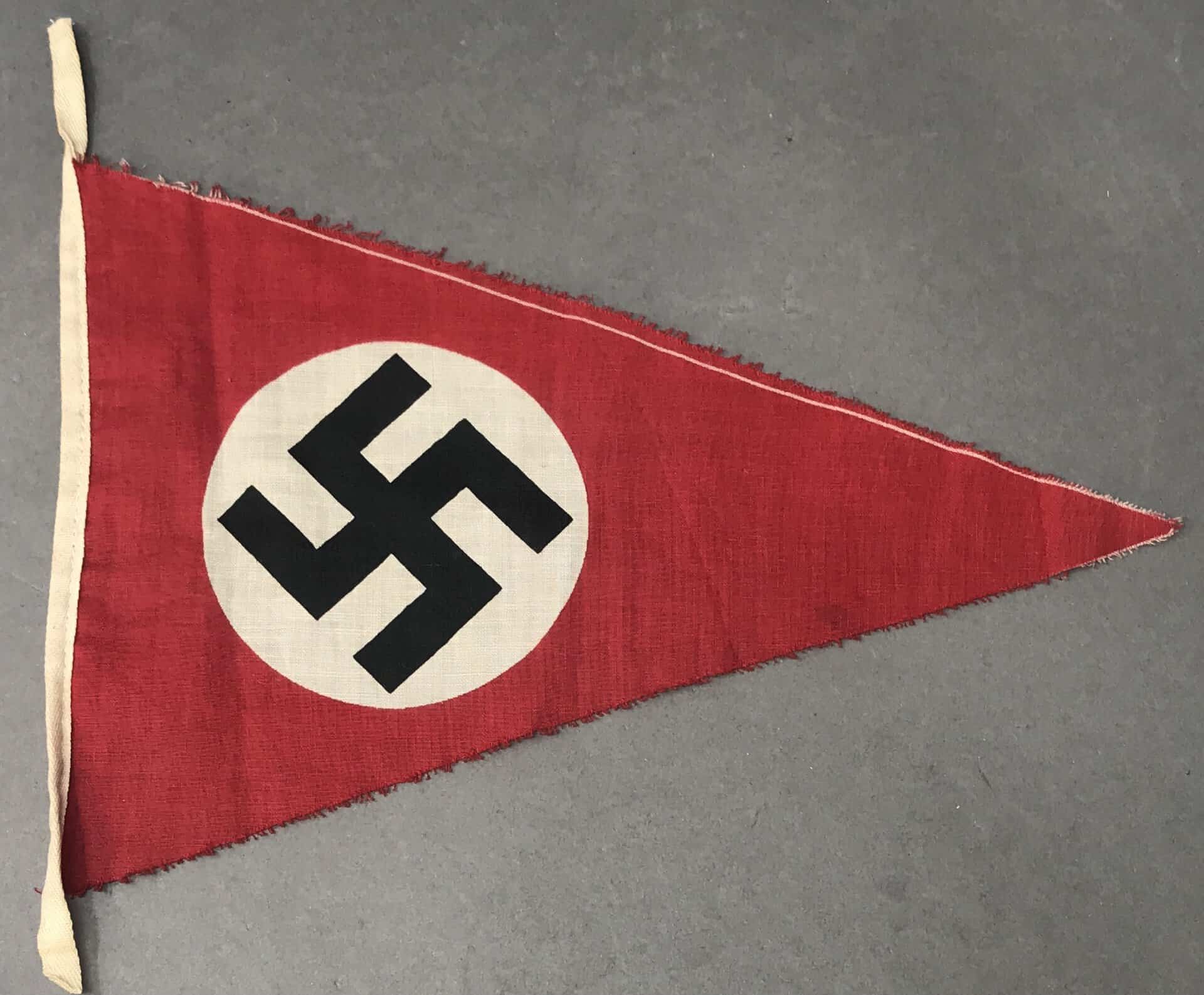 Discover Authentic WWII Nazi Parade Pennant Veteran Relic