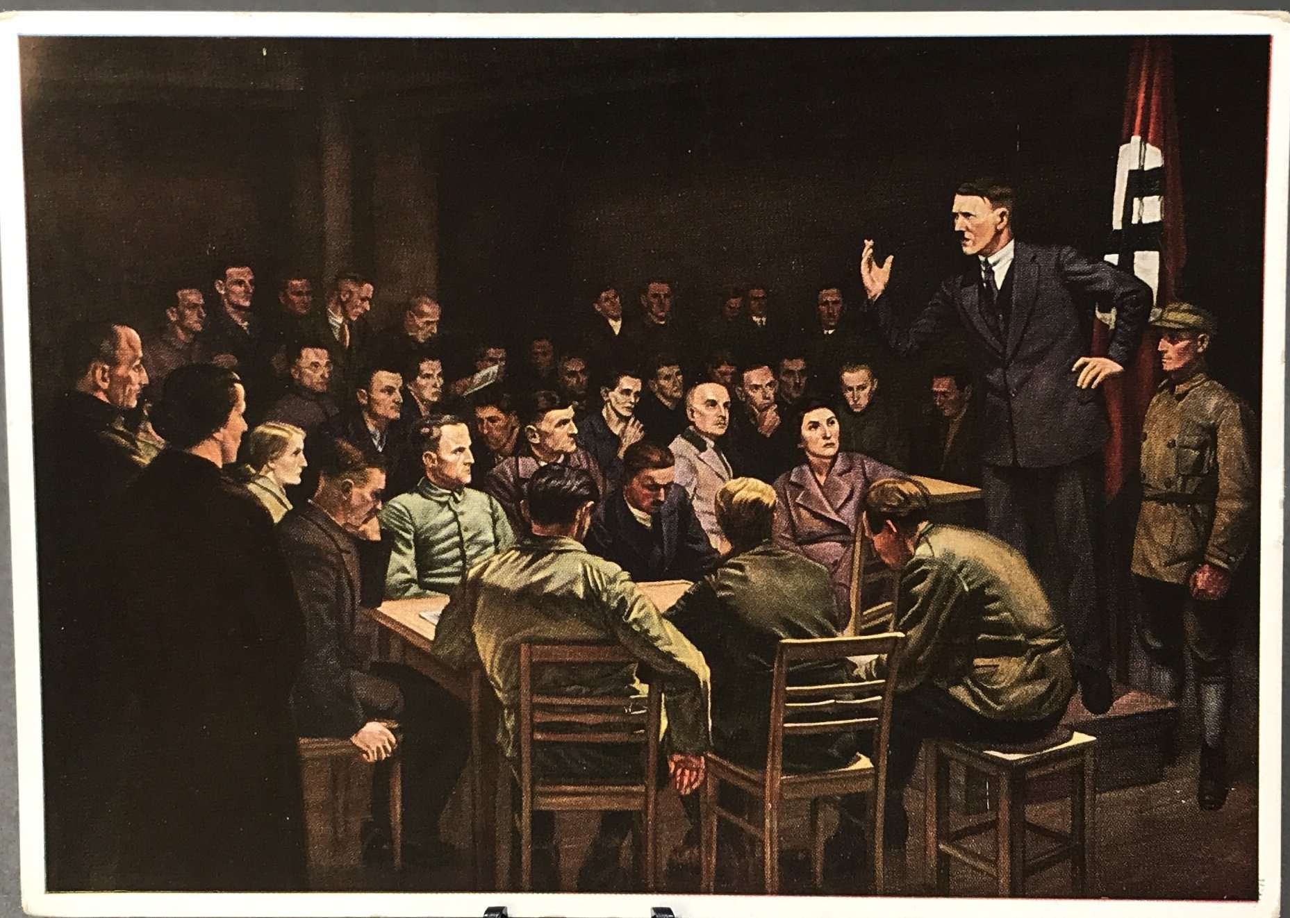 Rare 1930s Adolf Hitler Postcard – Museum COA