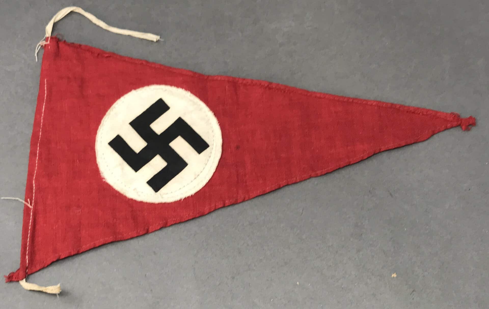 WWII German Pennant: Authentic U.S. Veteran Souvenir