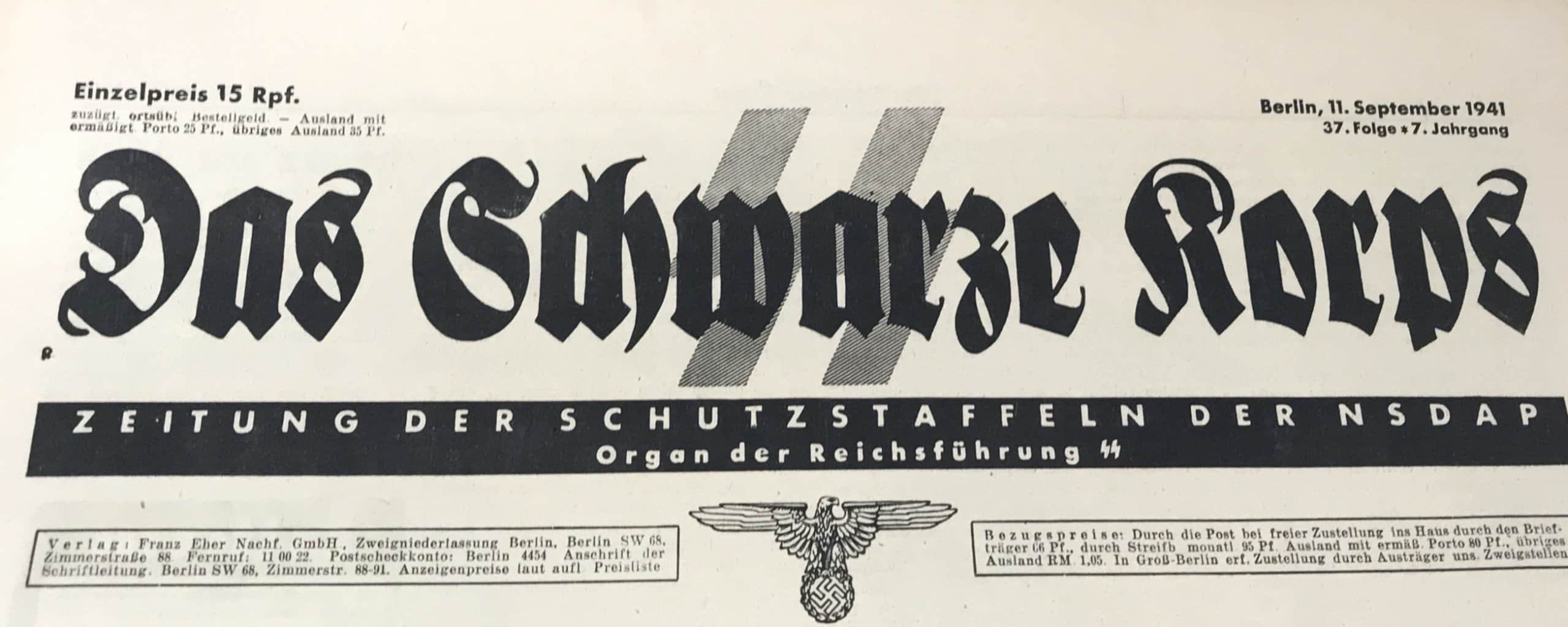 Discover Rare 1941 SS Newspaper Artifact | WWII Militaria