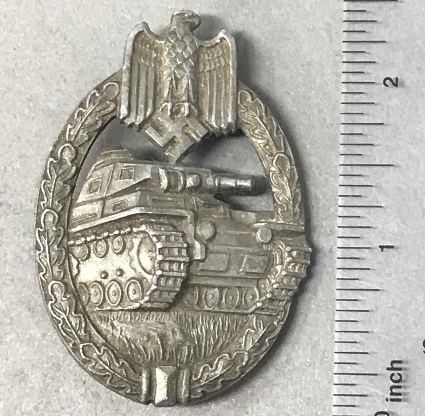 Rare WWII German Bronze Panzer Badge: Authentic & Certified