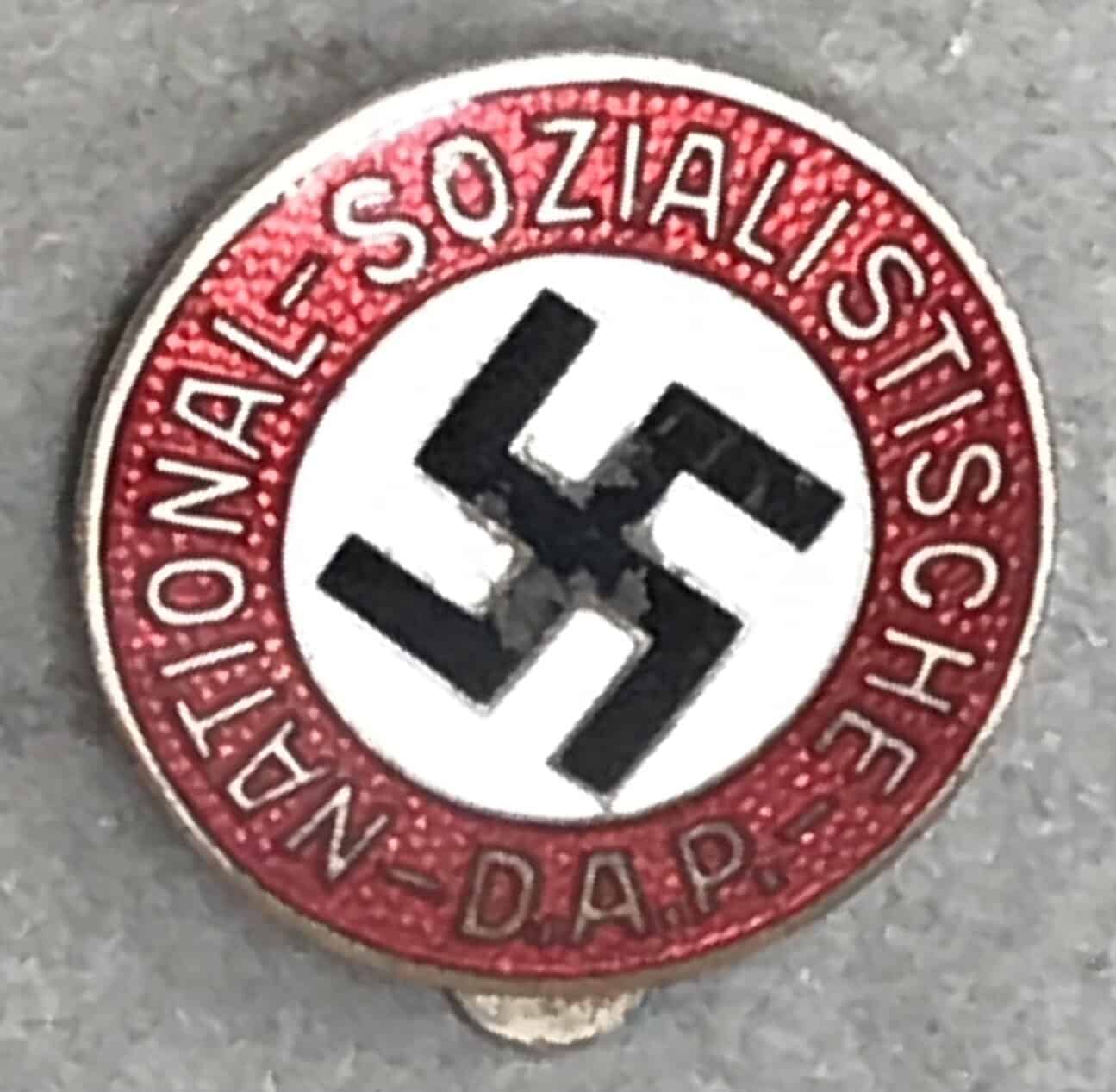 Rare Authentic German NSDAP Badge with COA - $189