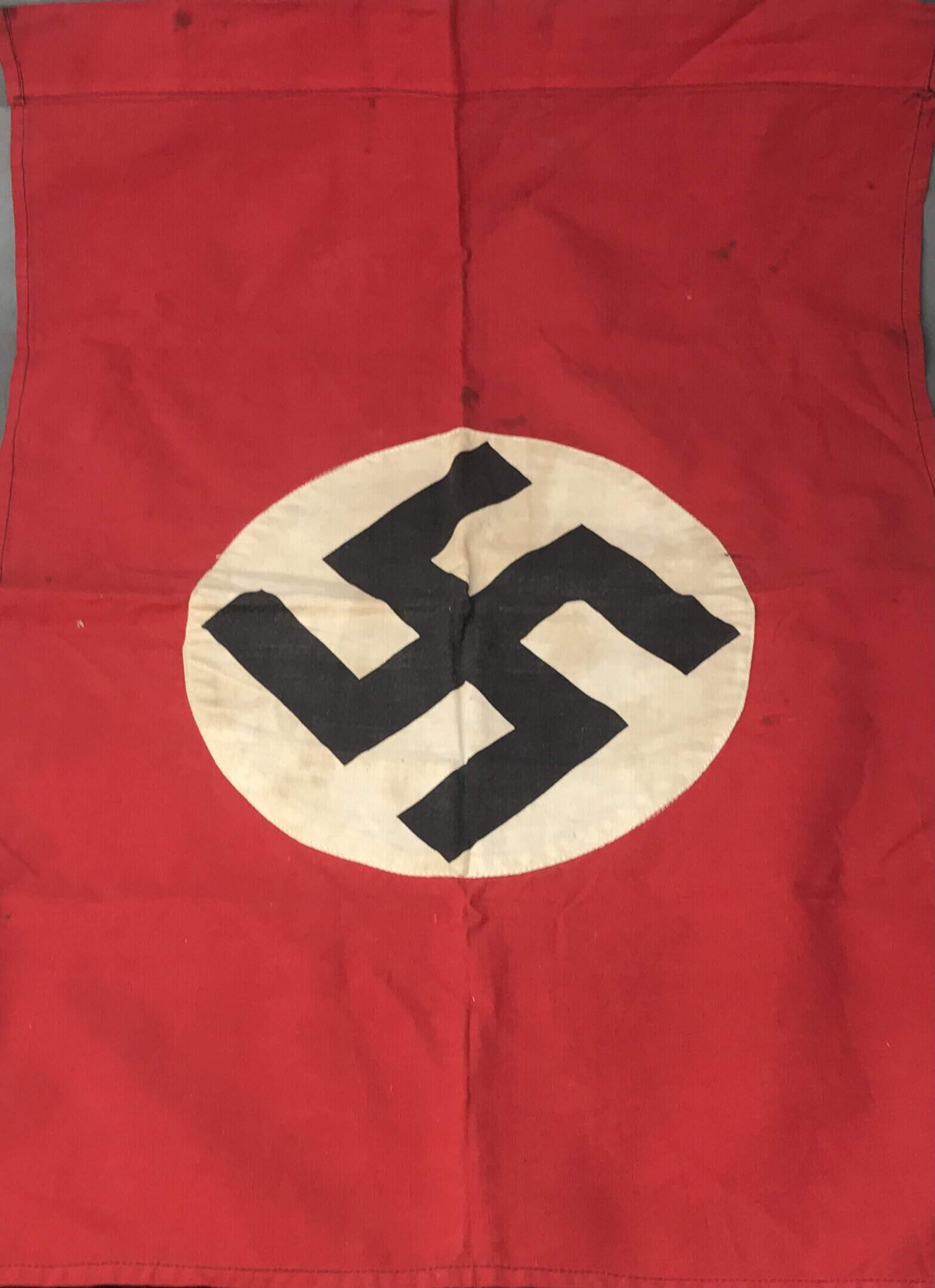 Rare WWII German Nazi Flag - Historical Relic Certified