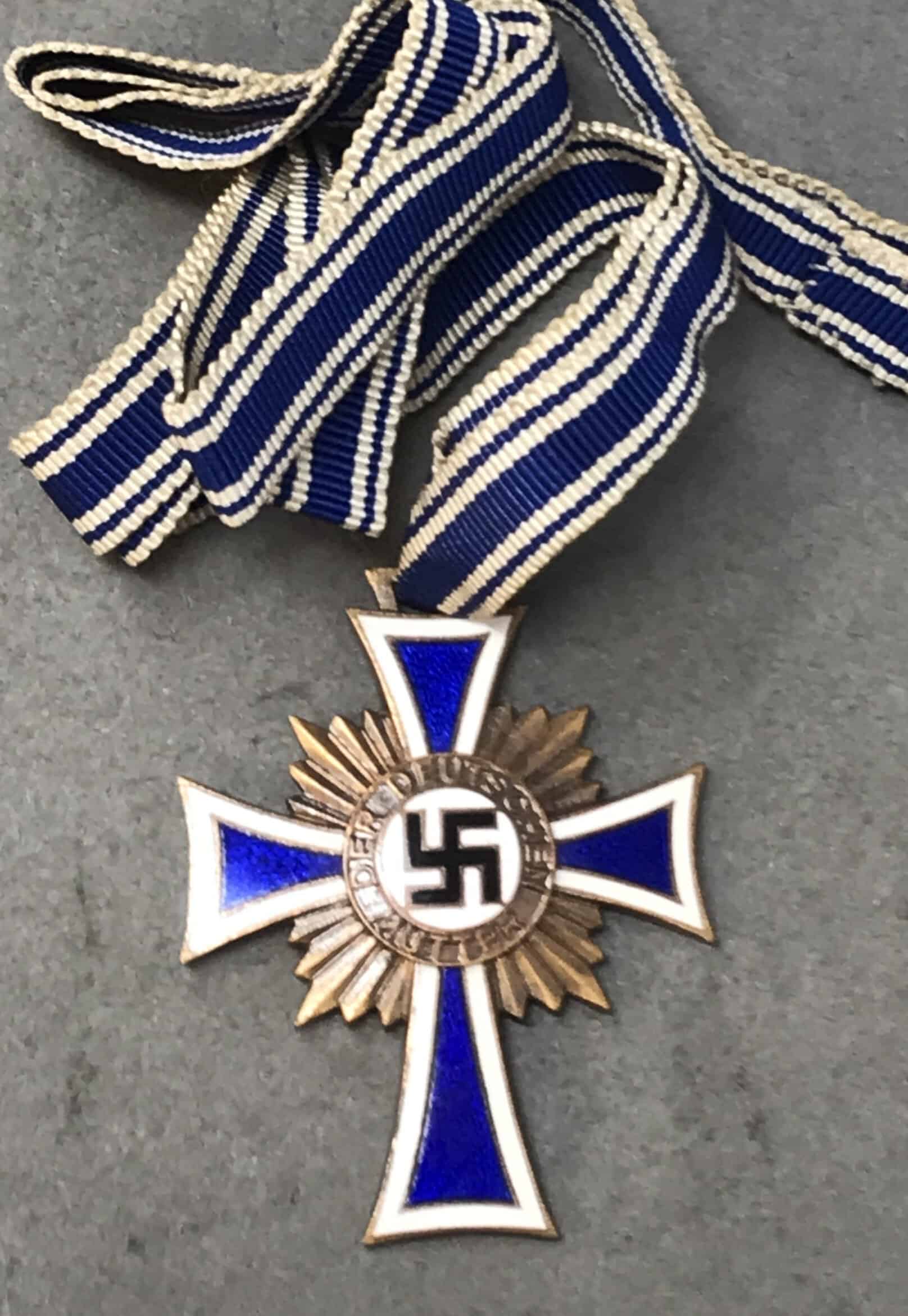 Rare German Mother's Cross in Bronze - Museum Certified