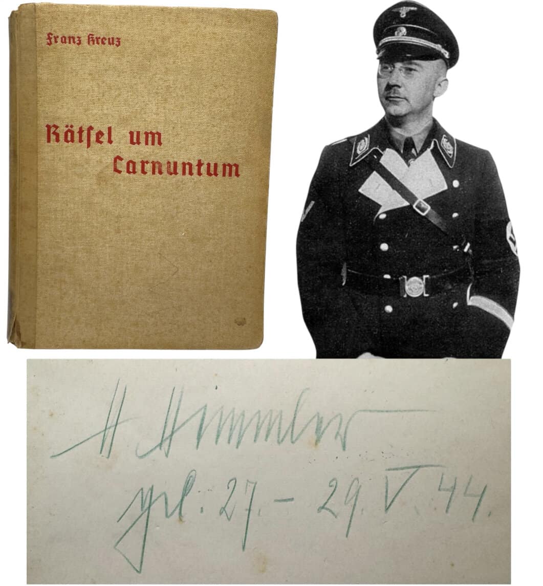 Heinrich Himmler Signed Book from His Library – COA