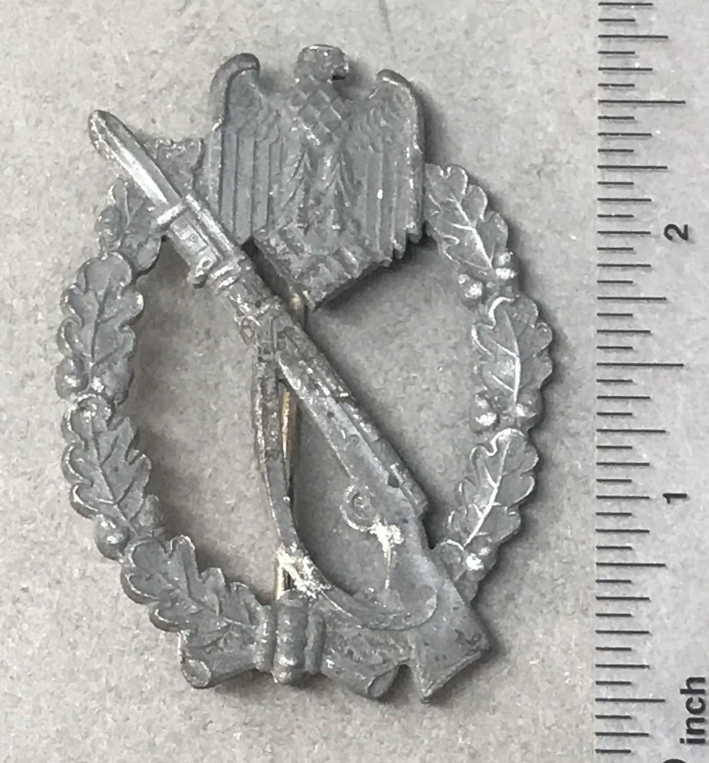 WWII German Infantry Assault Badge - Gettysburg Certified