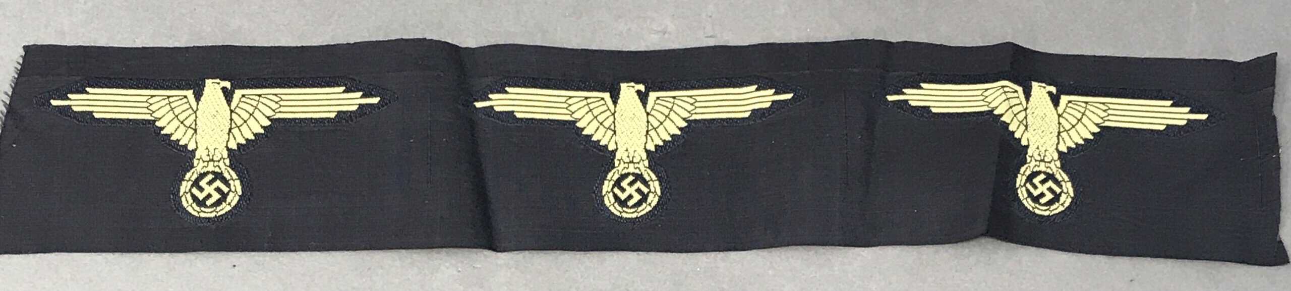 Rare WWII German SS Sleeve Eagles - Authentic & Certified