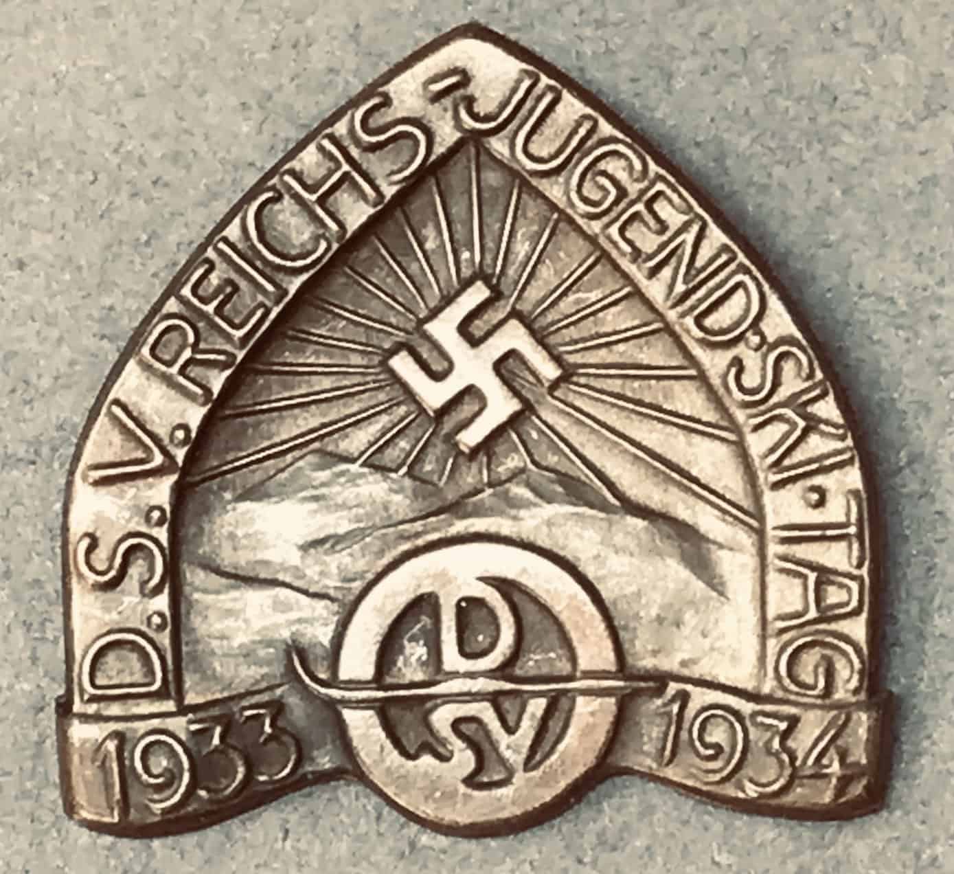 Rare 1934 Hitler Youth Badge - Museum Certified