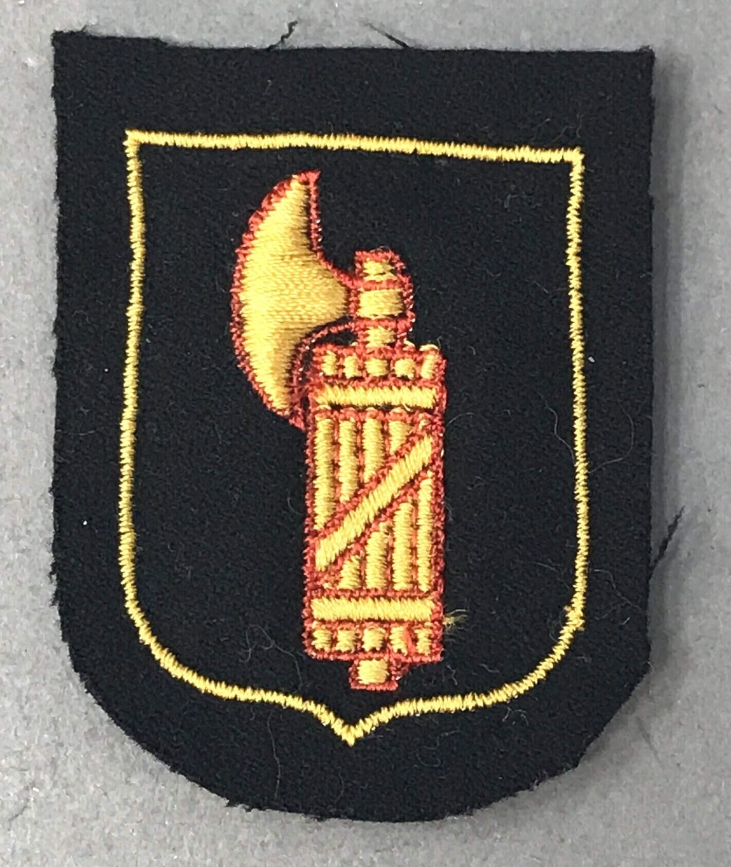 Rare WWII German-Italian Waffen-SS Sleeve Shield