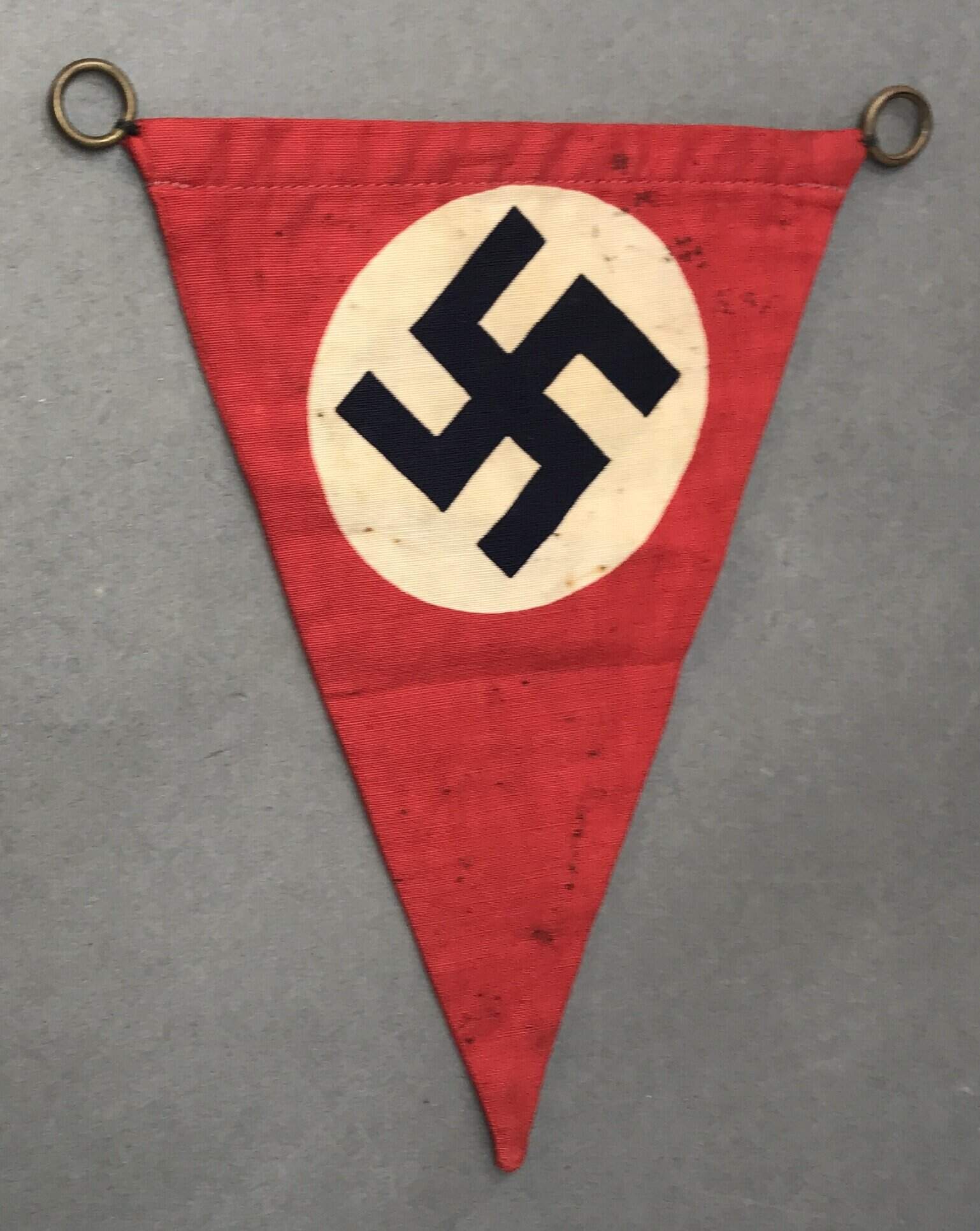 Rare WWII German Vehicle Pennant: Authentic & Certified