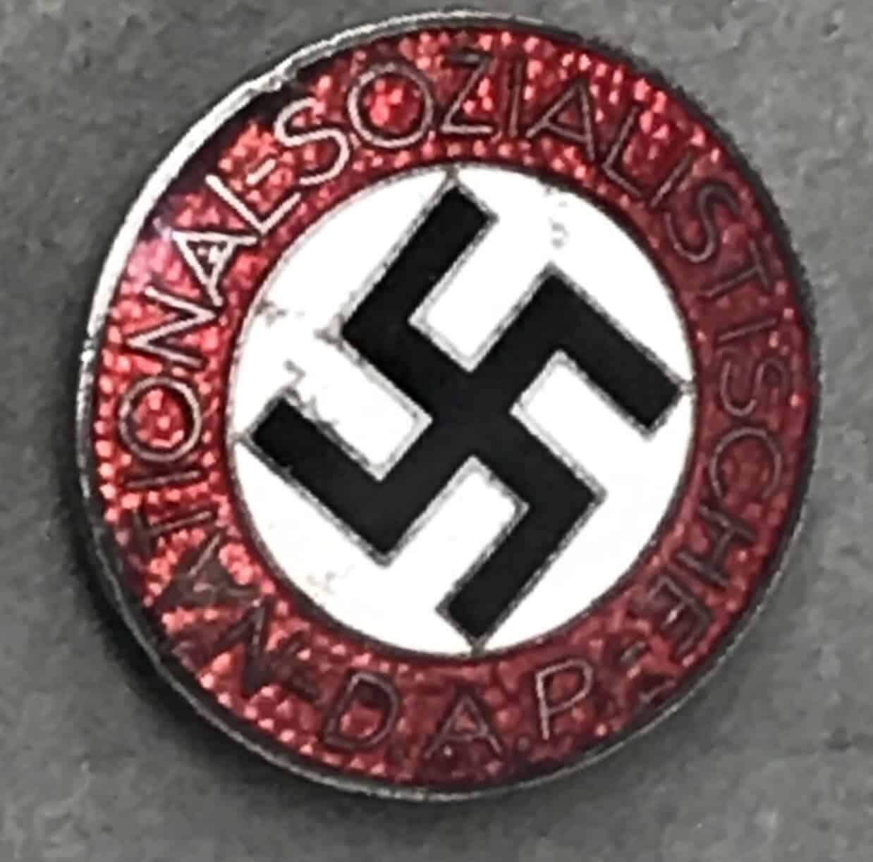 Rare Original Nazi Party Badge - Certified Historic Relic