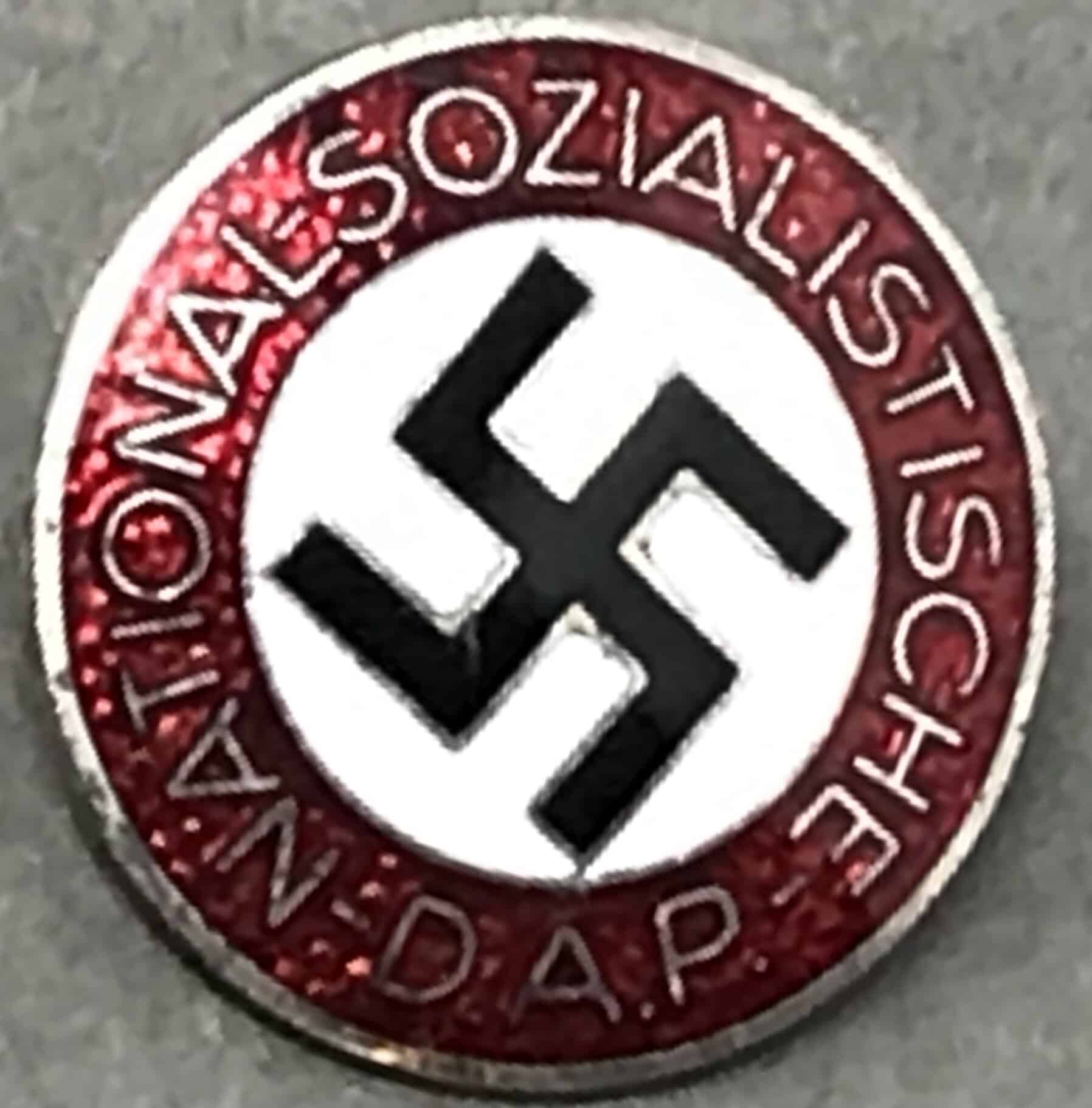 Rare WWII NSDAP Badge - Certified Authentic by Museum