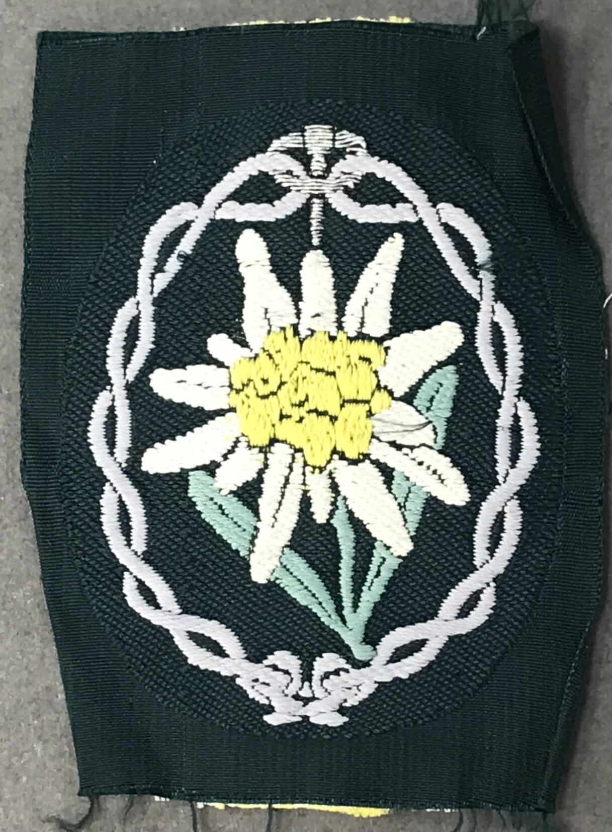 Rare Original WWII German Mountain Troop Edelweiss Badge
